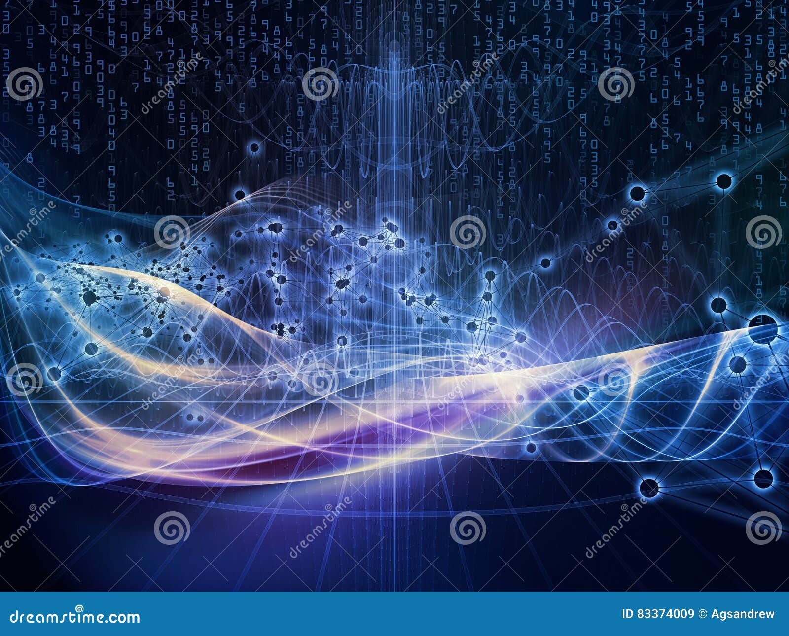 Realms of the Virtual World Stock Illustration - Illustration of ...