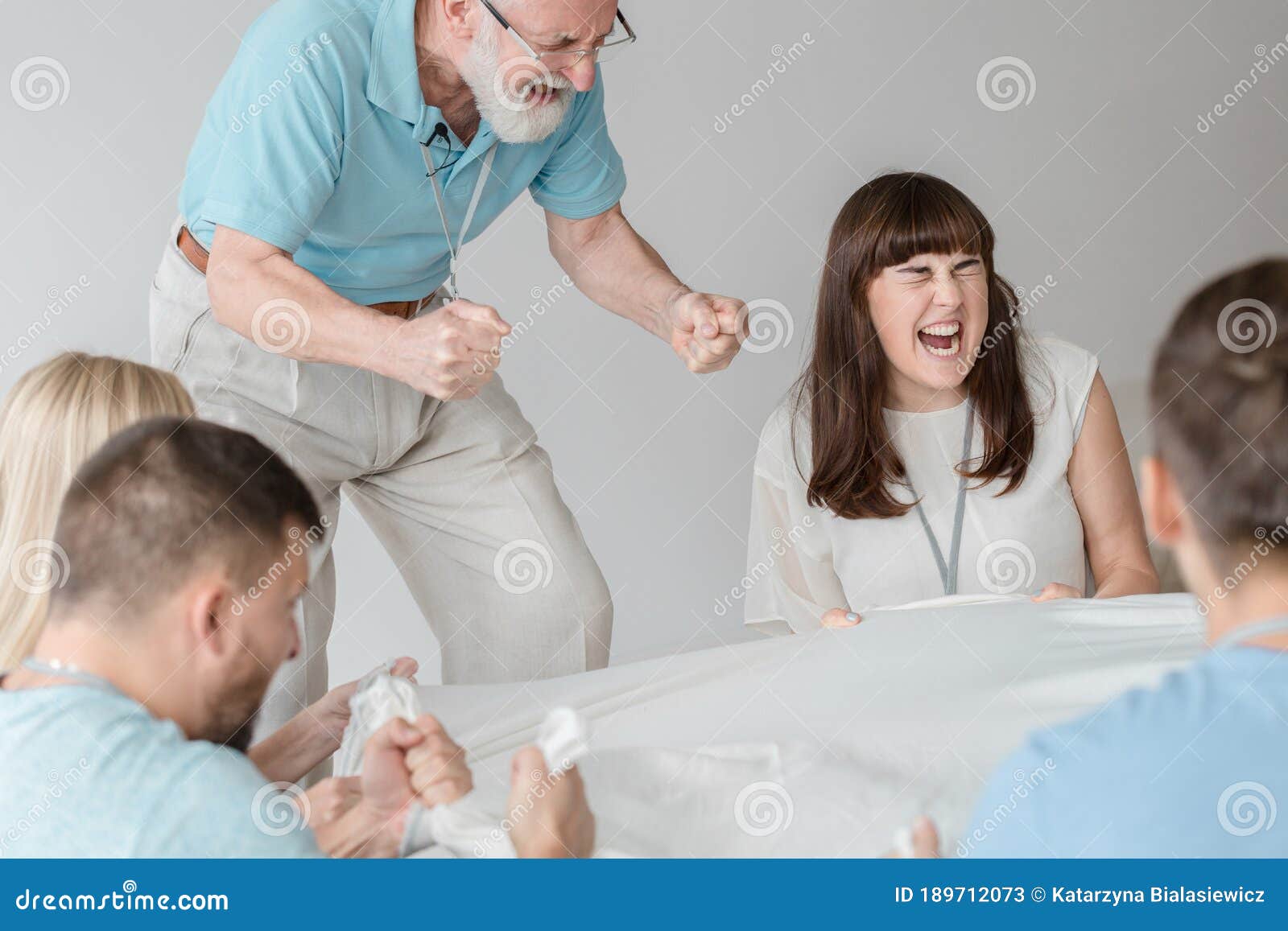 Realsing the emotions stock image. Image of workshops - 189712073