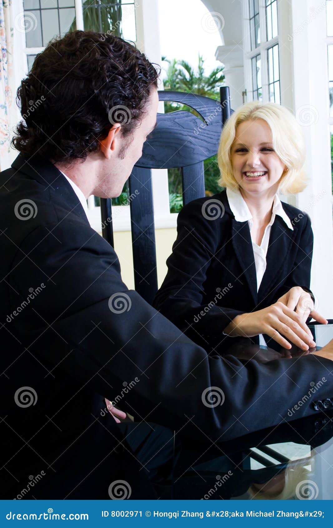 Realtor meeting client stock image. Image of businesswoman - 8002971