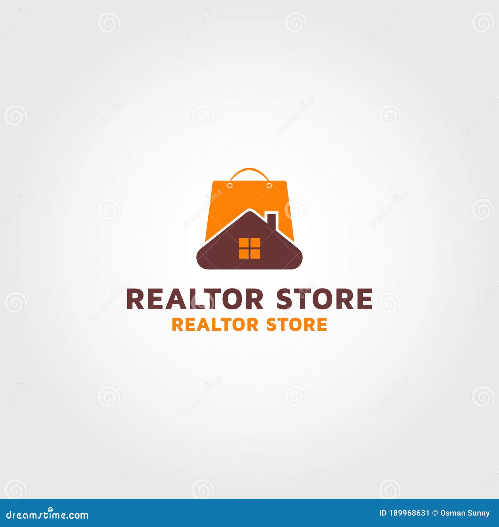 Realtor Store Vector Logo Design Template Stock Vector - Illustration ...
