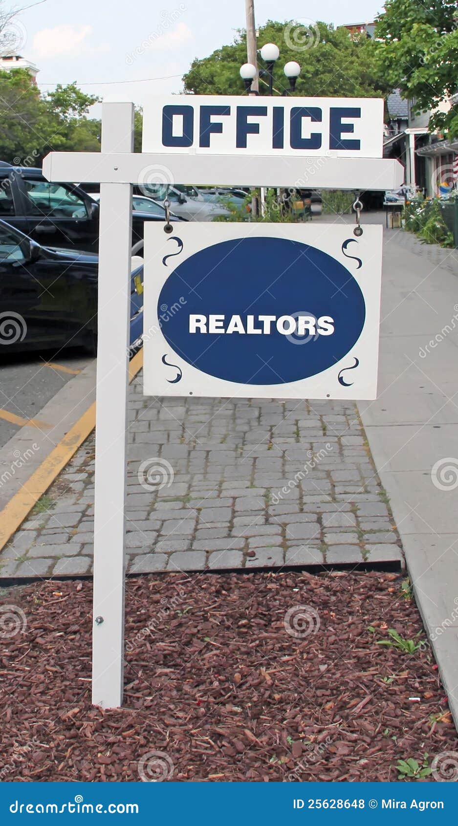 Realtors Sign. stock photo. Image of trade, place, buildings - 25628648