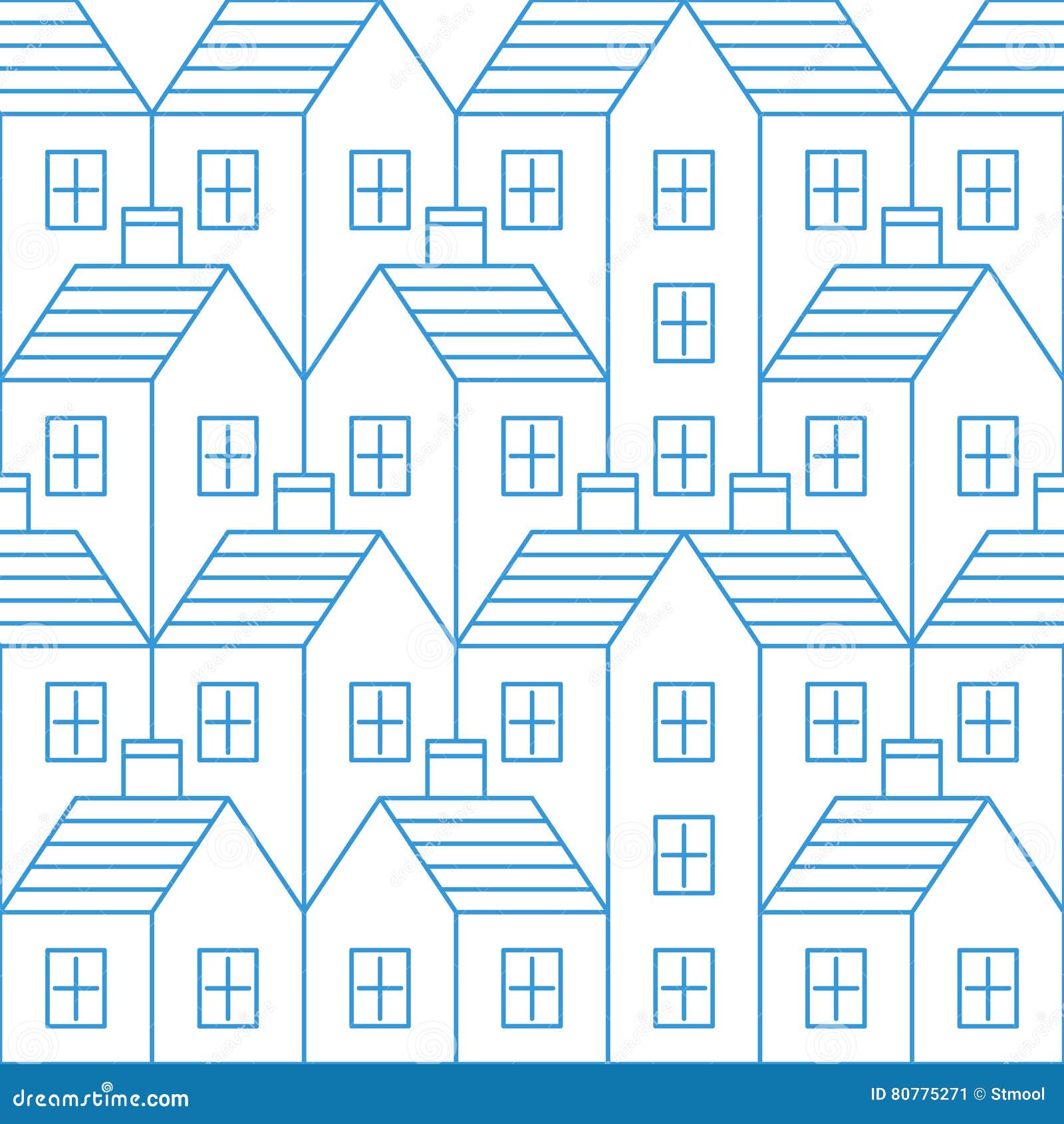 Realty Pattern and Backdrop Stock Vector - Illustration of apartment ...