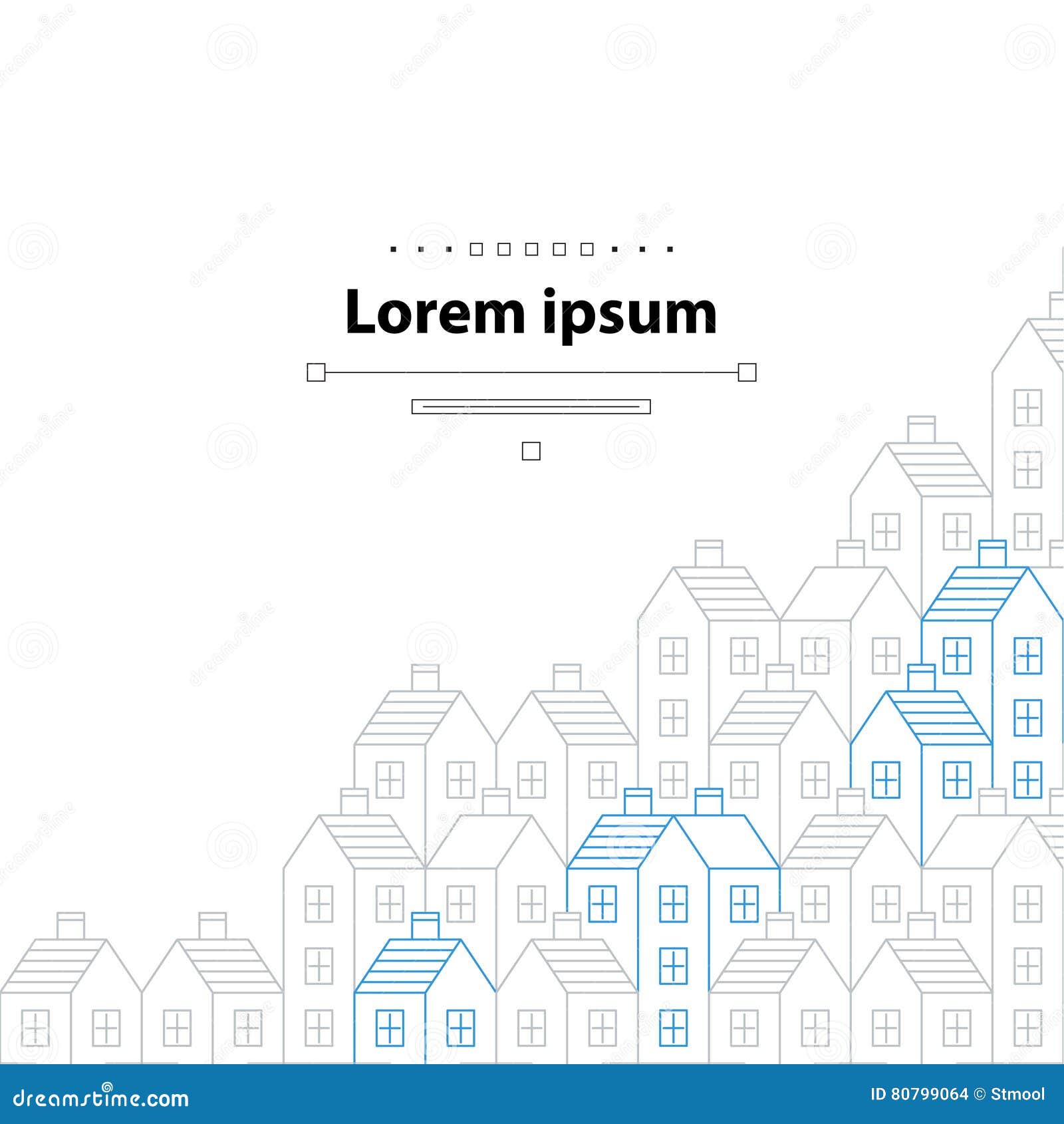 Realty Pattern and Backdrop Stock Vector - Illustration of country ...