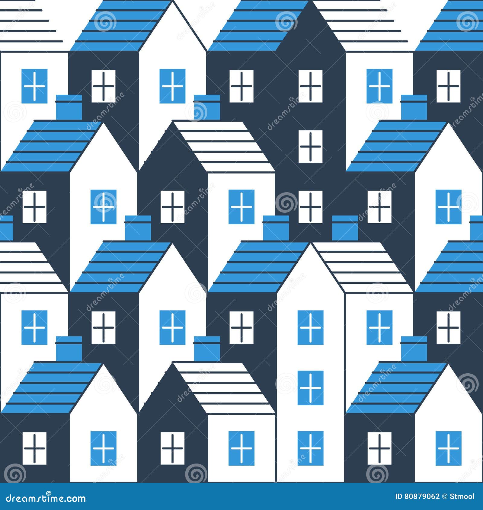 Realty Pattern and Backdrop Stock Vector - Illustration of detached ...