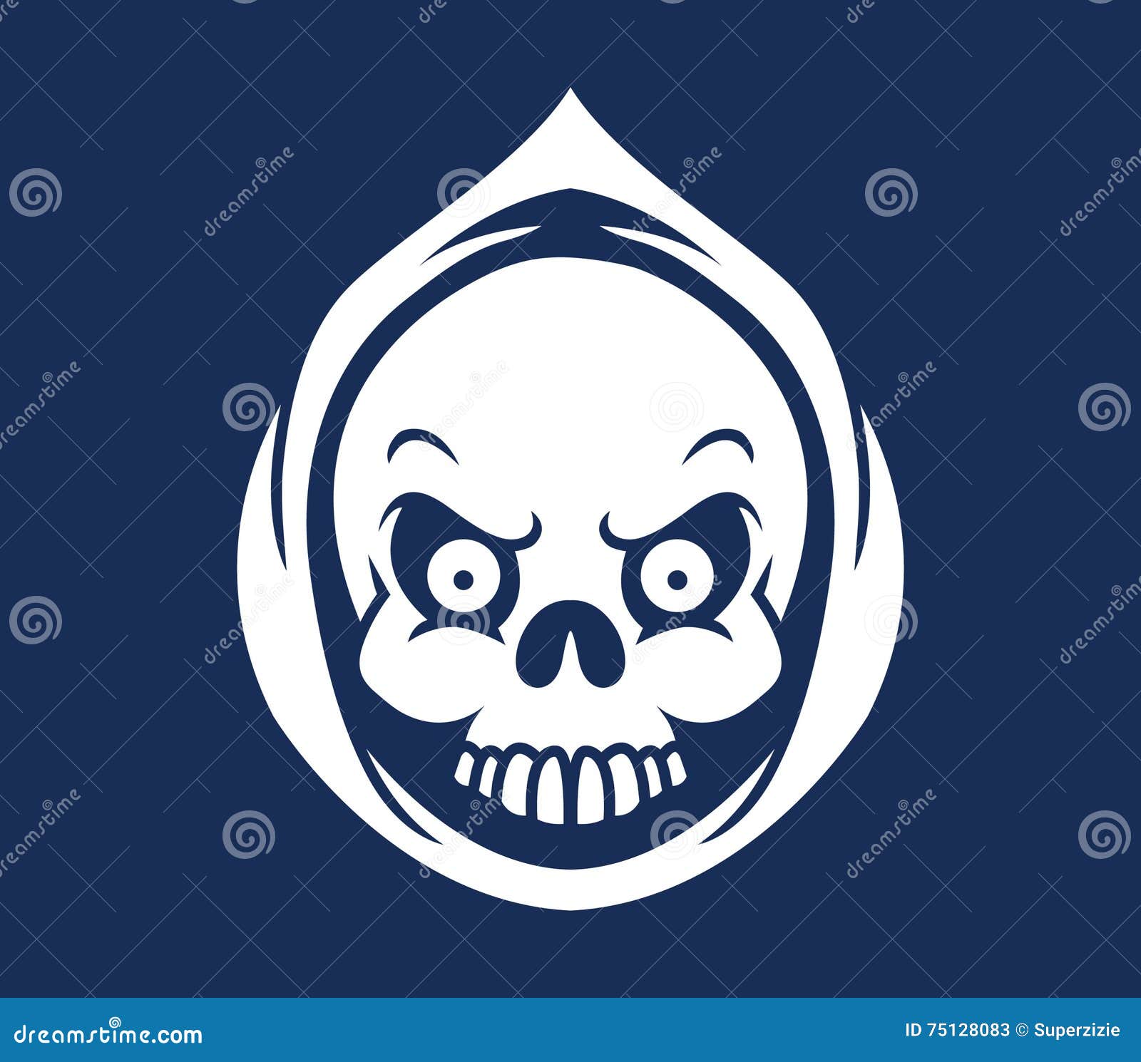 Reaper Head Vector Illustration | CartoonDealer.com #55488090