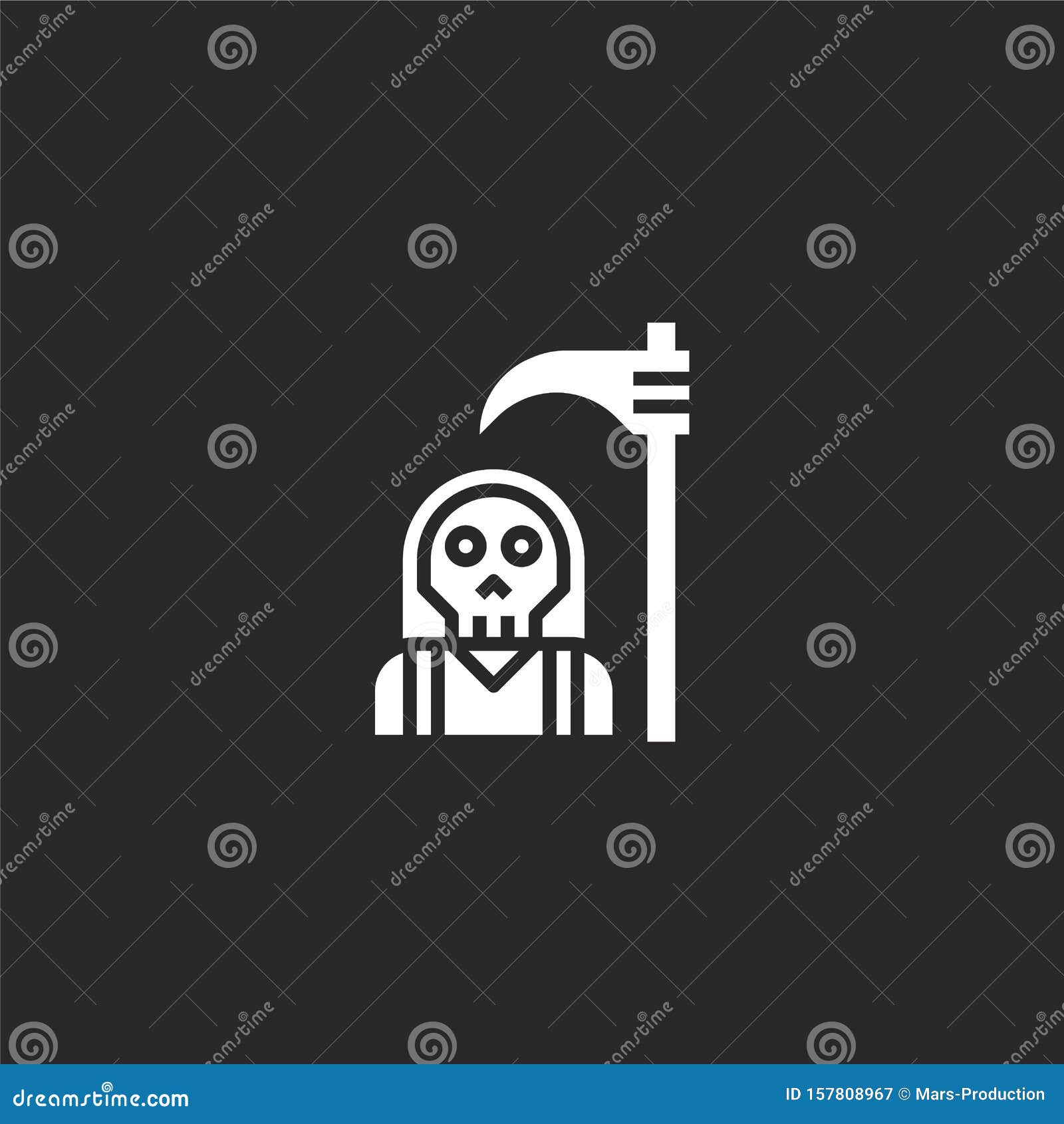 Reaper Icon. Filled Reaper Icon for Website Design and Mobile, App ...