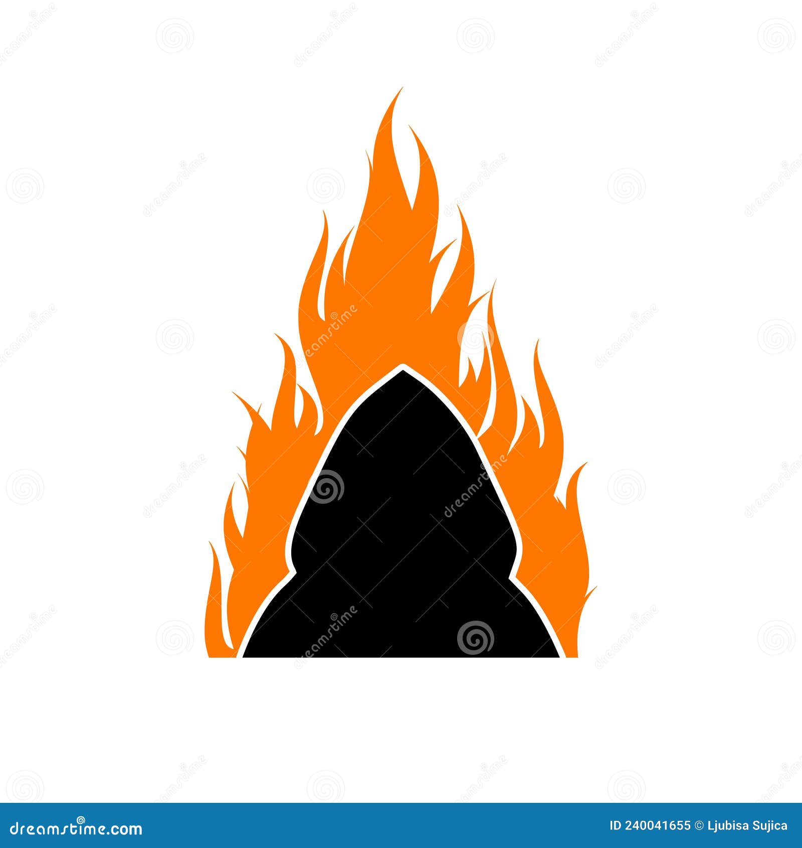 Reaper Icon Logo Isolated on White Background Stock Vector ...