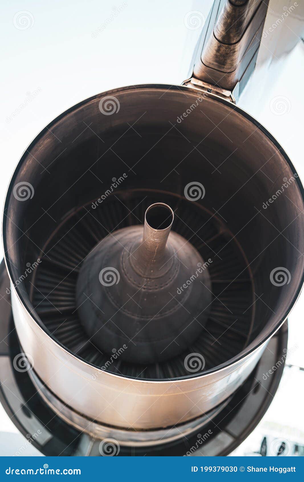 The Rear of an Aircraft Jet Engine Stock Photo - Image of cockpit ...