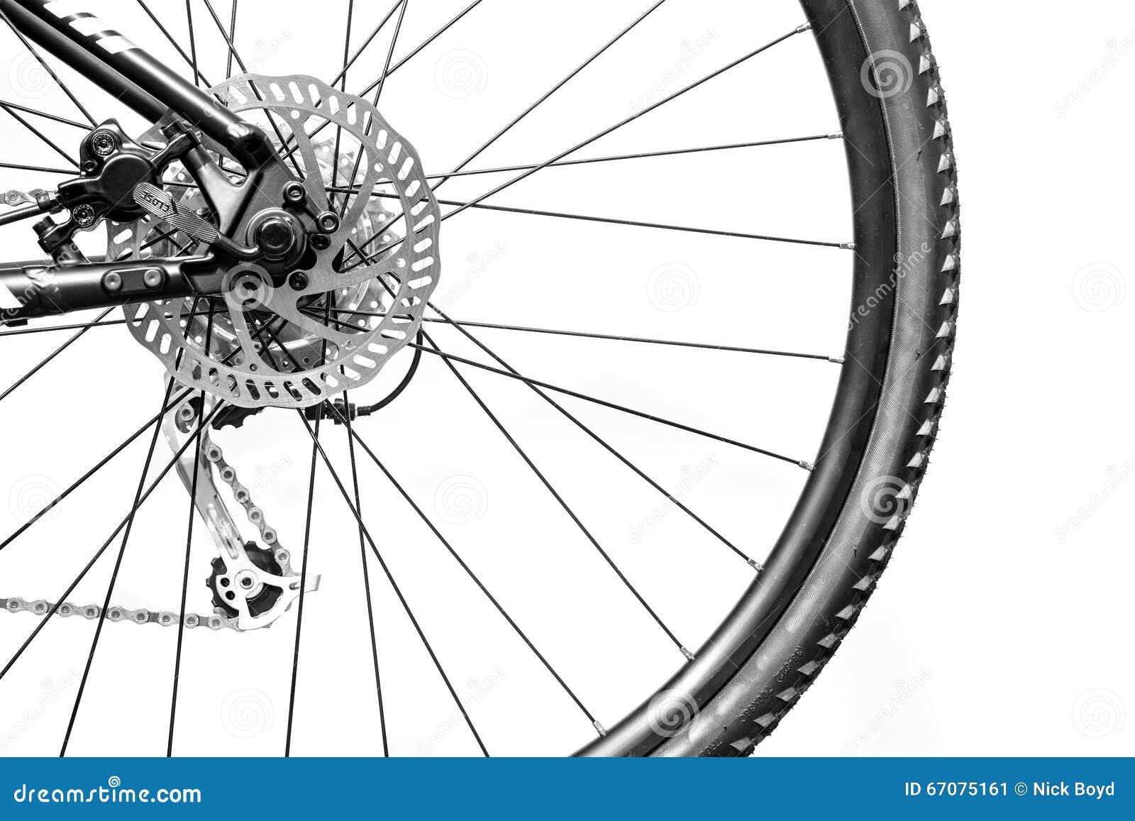 Rear bicycle wheel stock image. Image of rear, push, tyre - 67075161
