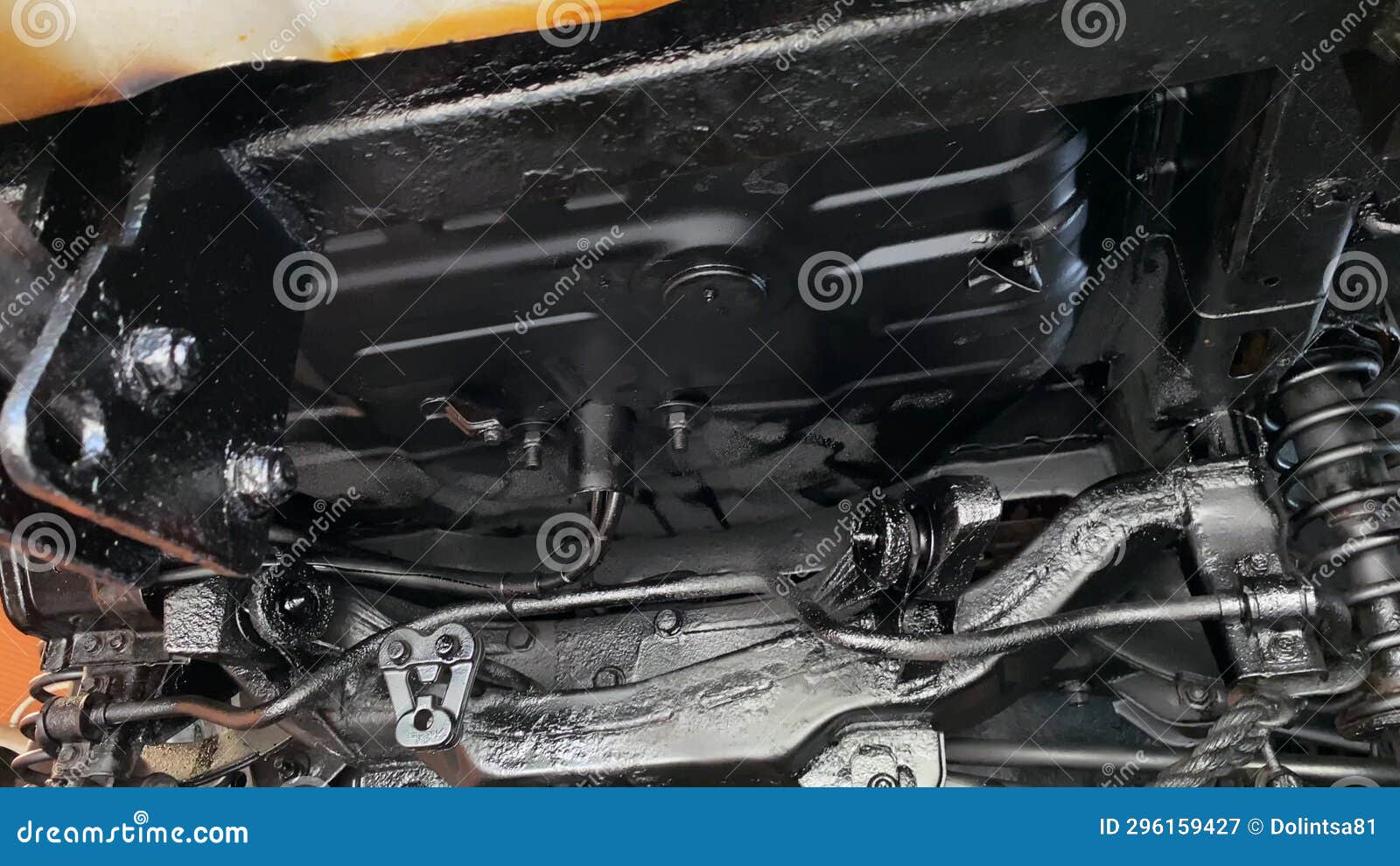 Rear Bridge and Running Elements of the Crossover, Which is Standing on ...