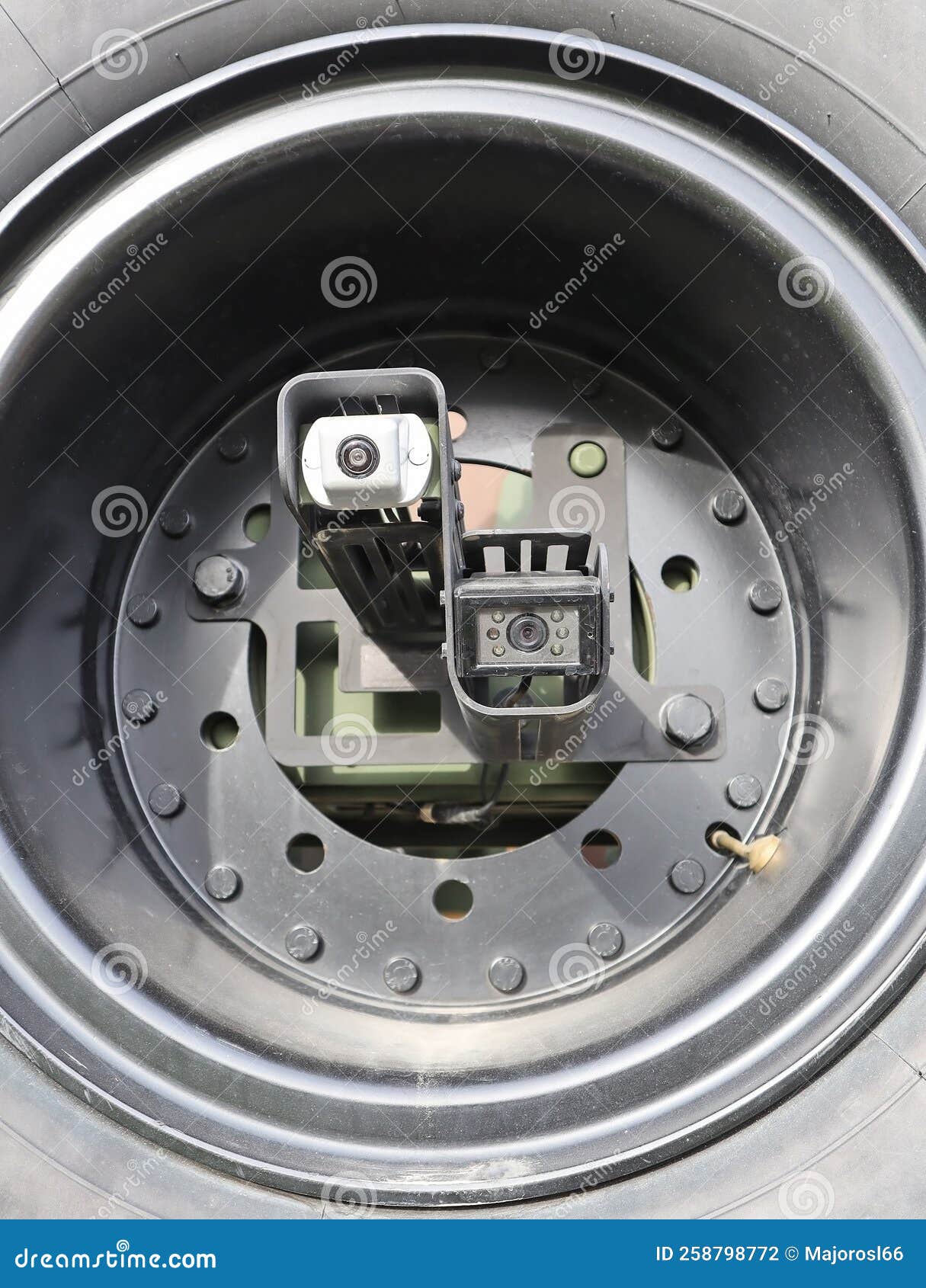 Rear Cameras of a Military Vehicle Editorial Photography - Image of ...