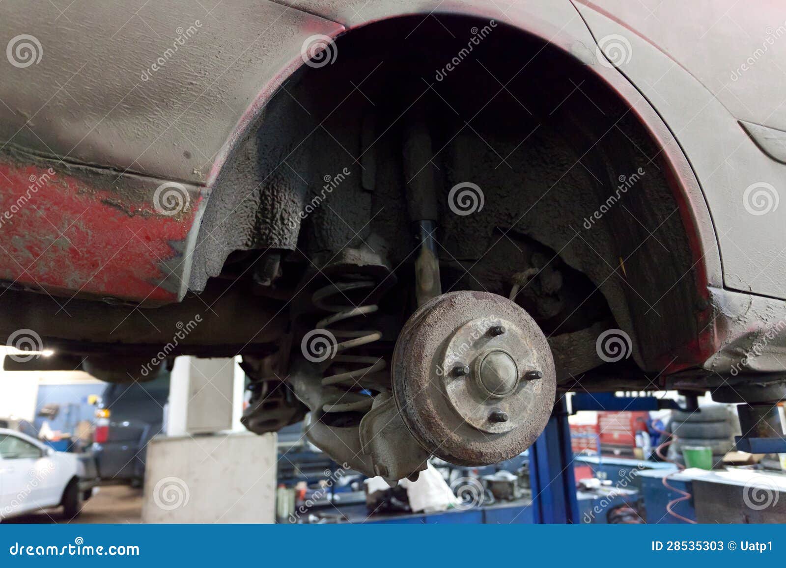 Rear of car. stock image. Image of industrial, auto, body - 28535303