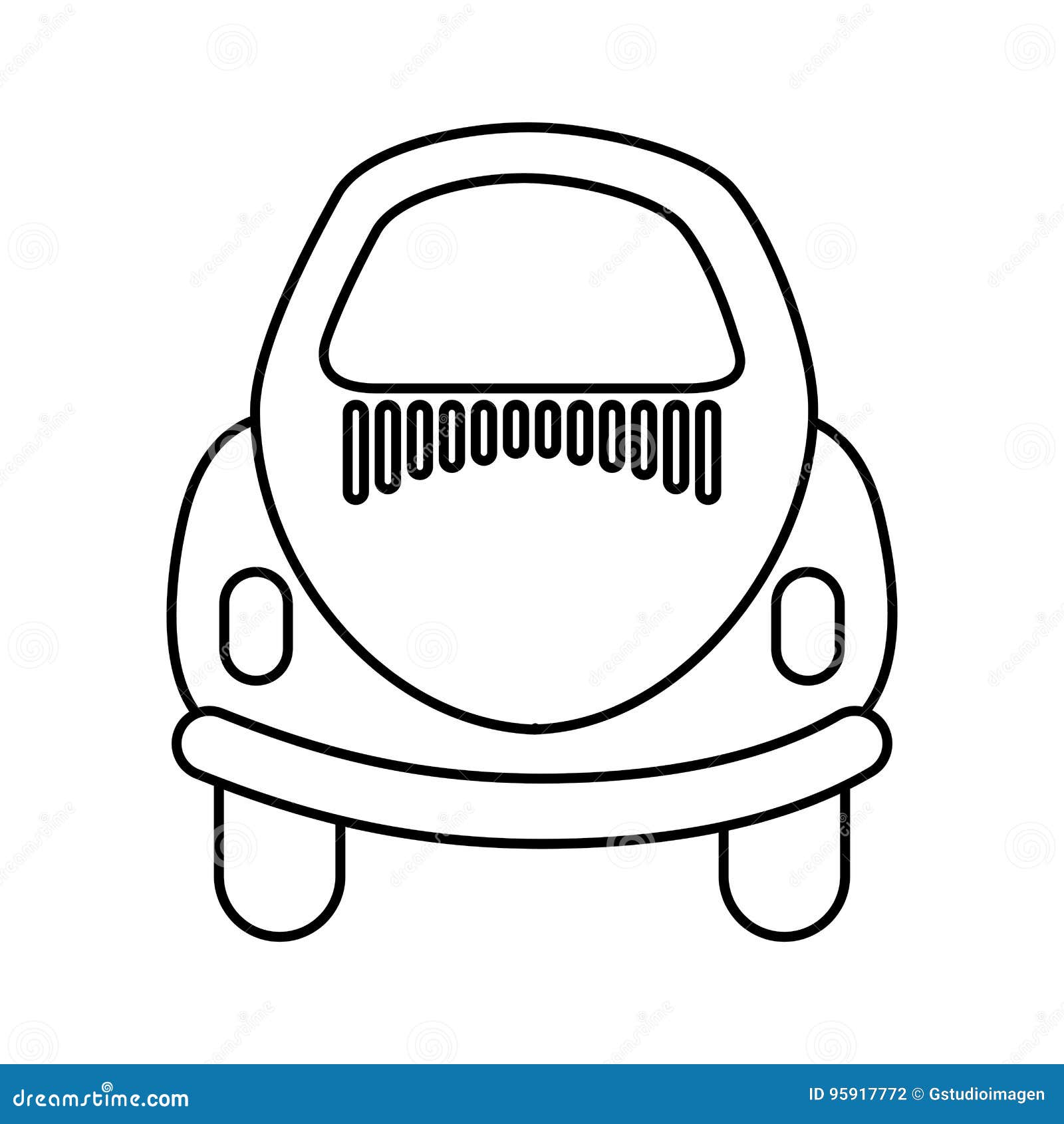 Rear of car icon stock vector. Illustration of back, icon - 95917772