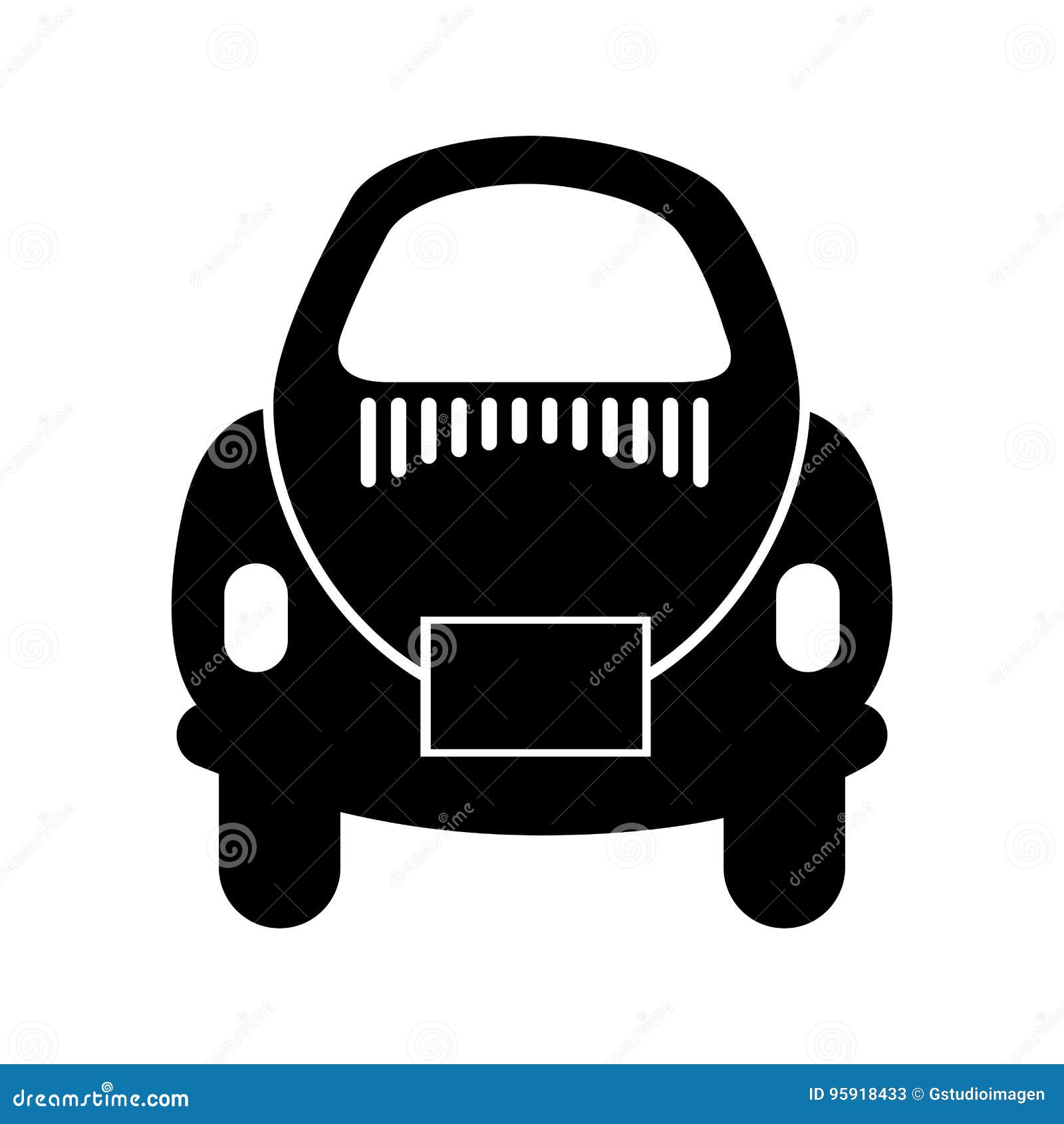 Rear of car icon stock vector. Illustration of power - 95918433