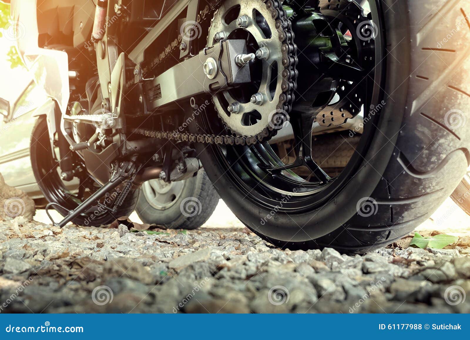 Rear Chain and Sprocket of Motorcycle Stock Photo - Image of speed ...