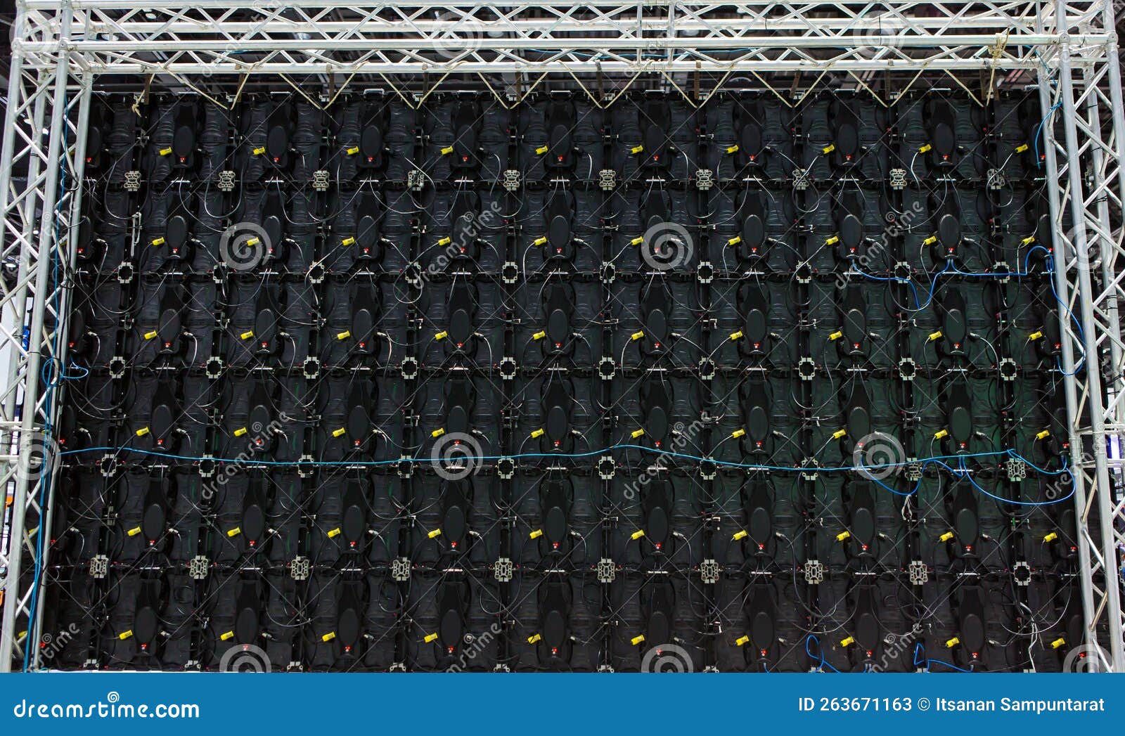 Rear of Concert Stage LED Display Stock Image - Image of monitor ...