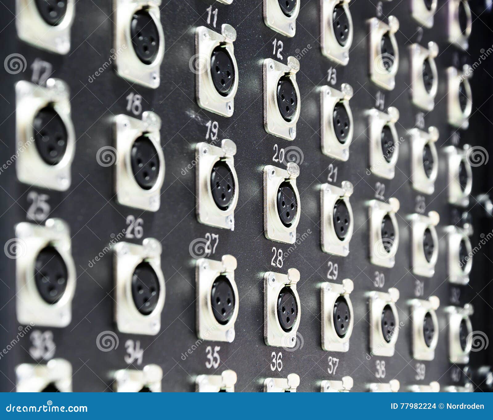 Rear of Control Panel Active Studio Monitor Stock Photo - Image of ...