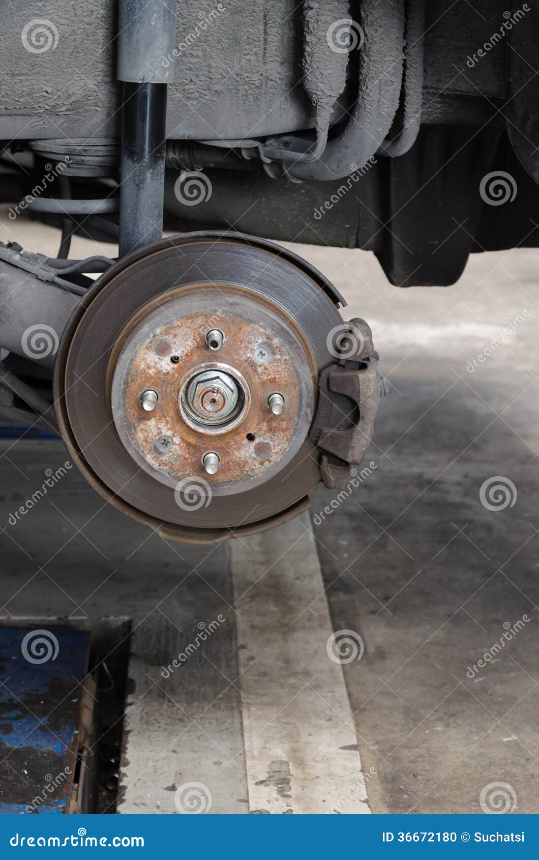 Rear Disk brake assembly stock photo. Image of automotive - 36672180