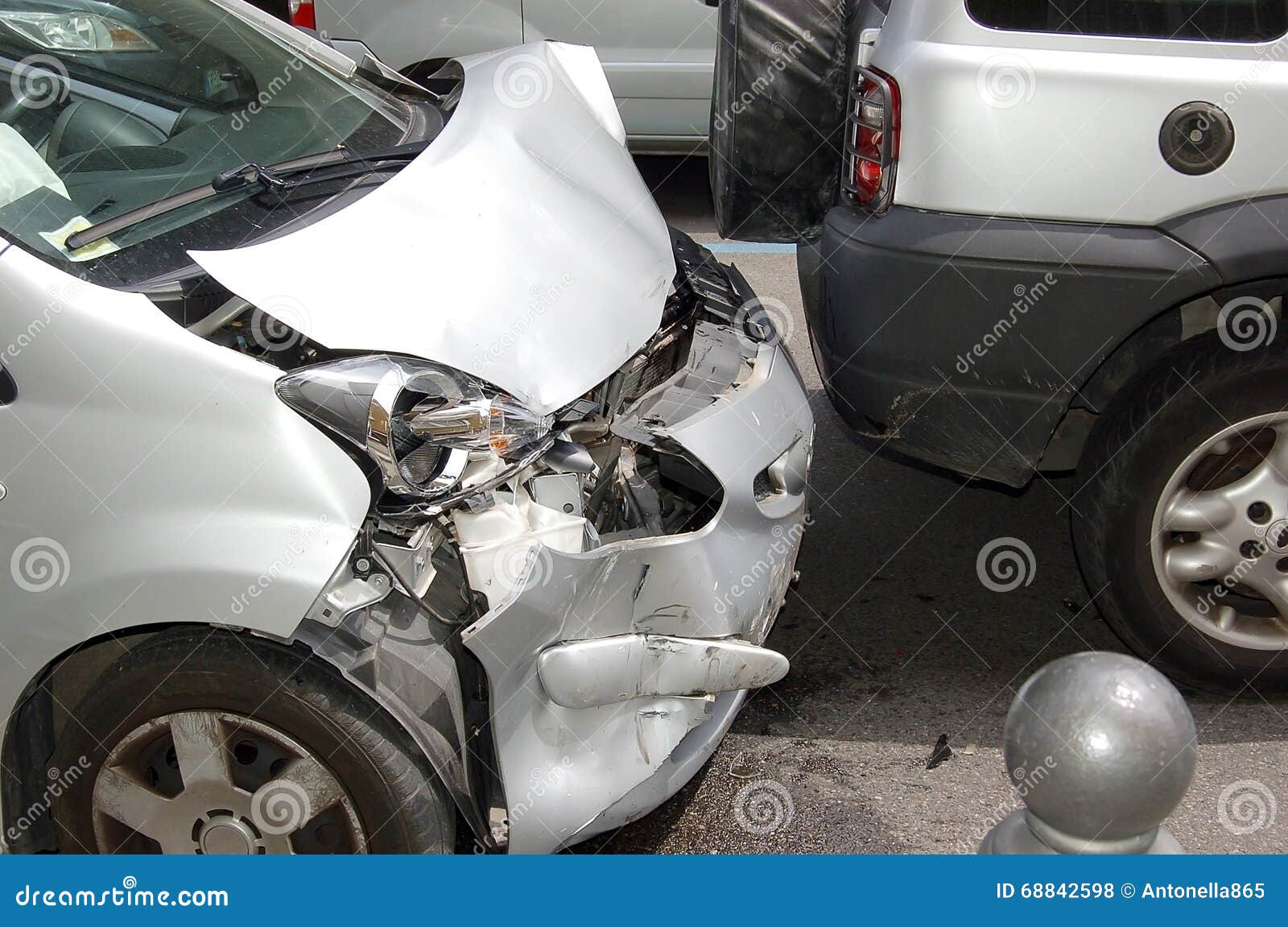 Rear-end collision stock photo. Image of transport, rear - 68842598