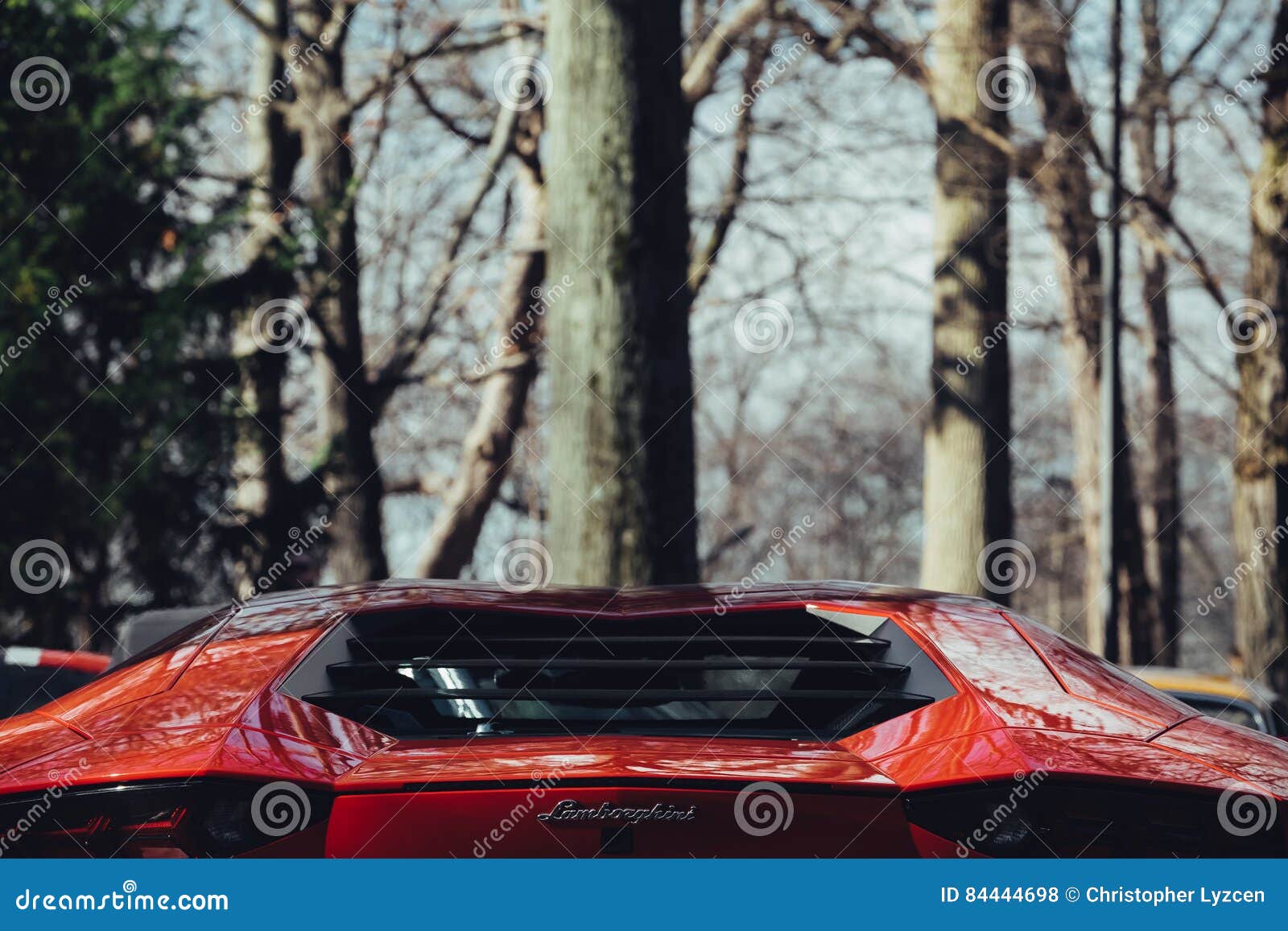 Rear engine bay Aventador editorial stock photo. Image of lamborghini ...