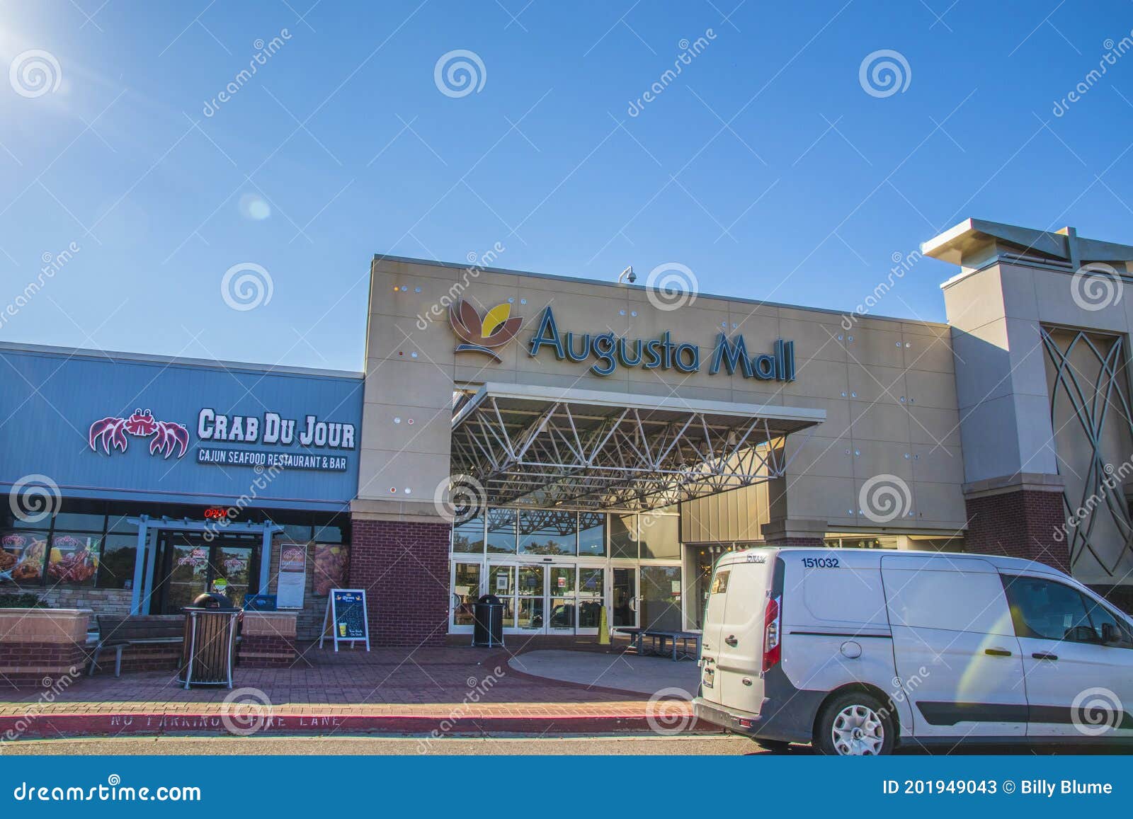 Rear Entrance at the Augusta Mall Editorial Stock Photo - Image of rear ...