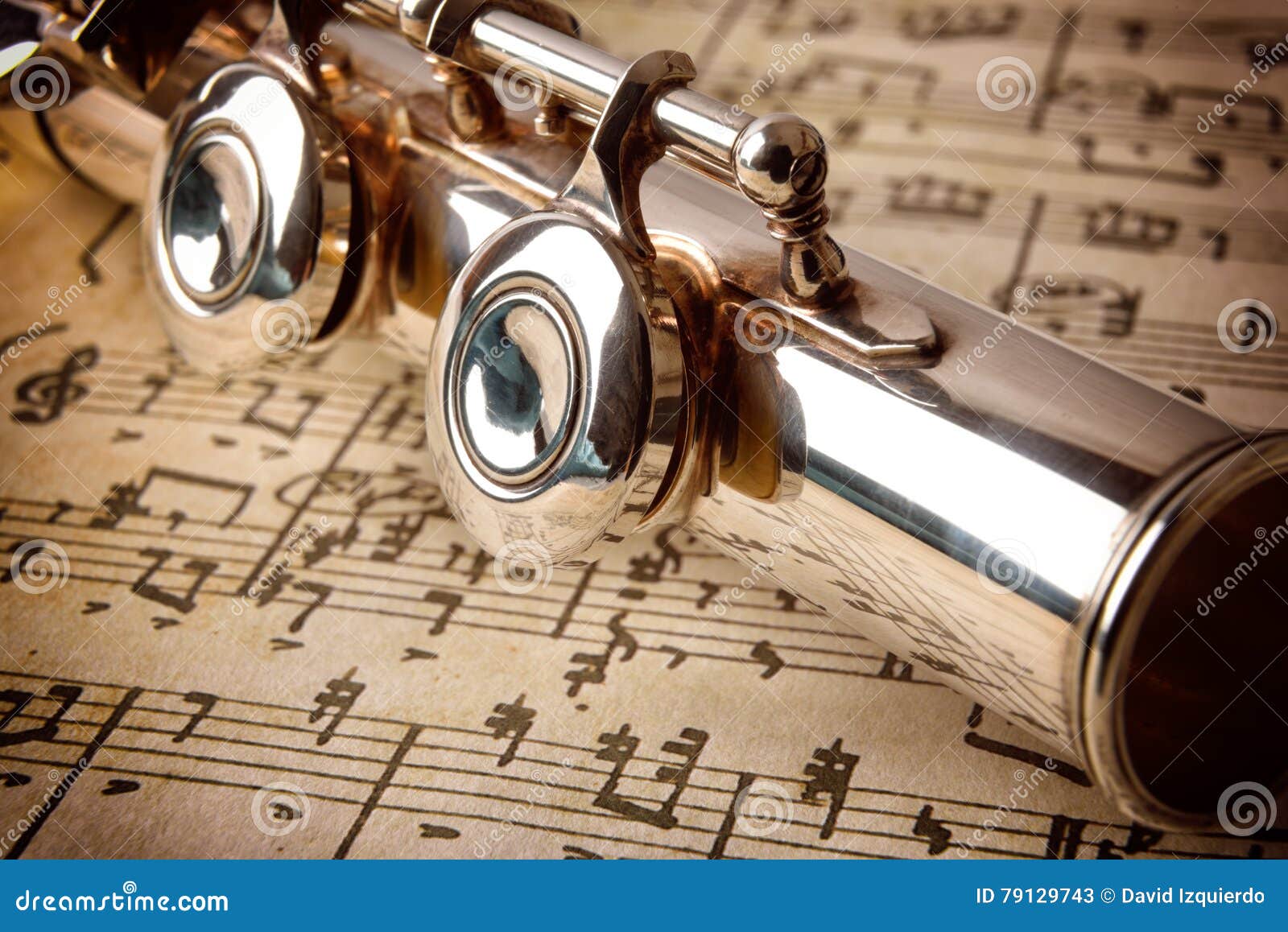 Flute Sheet Music Photography