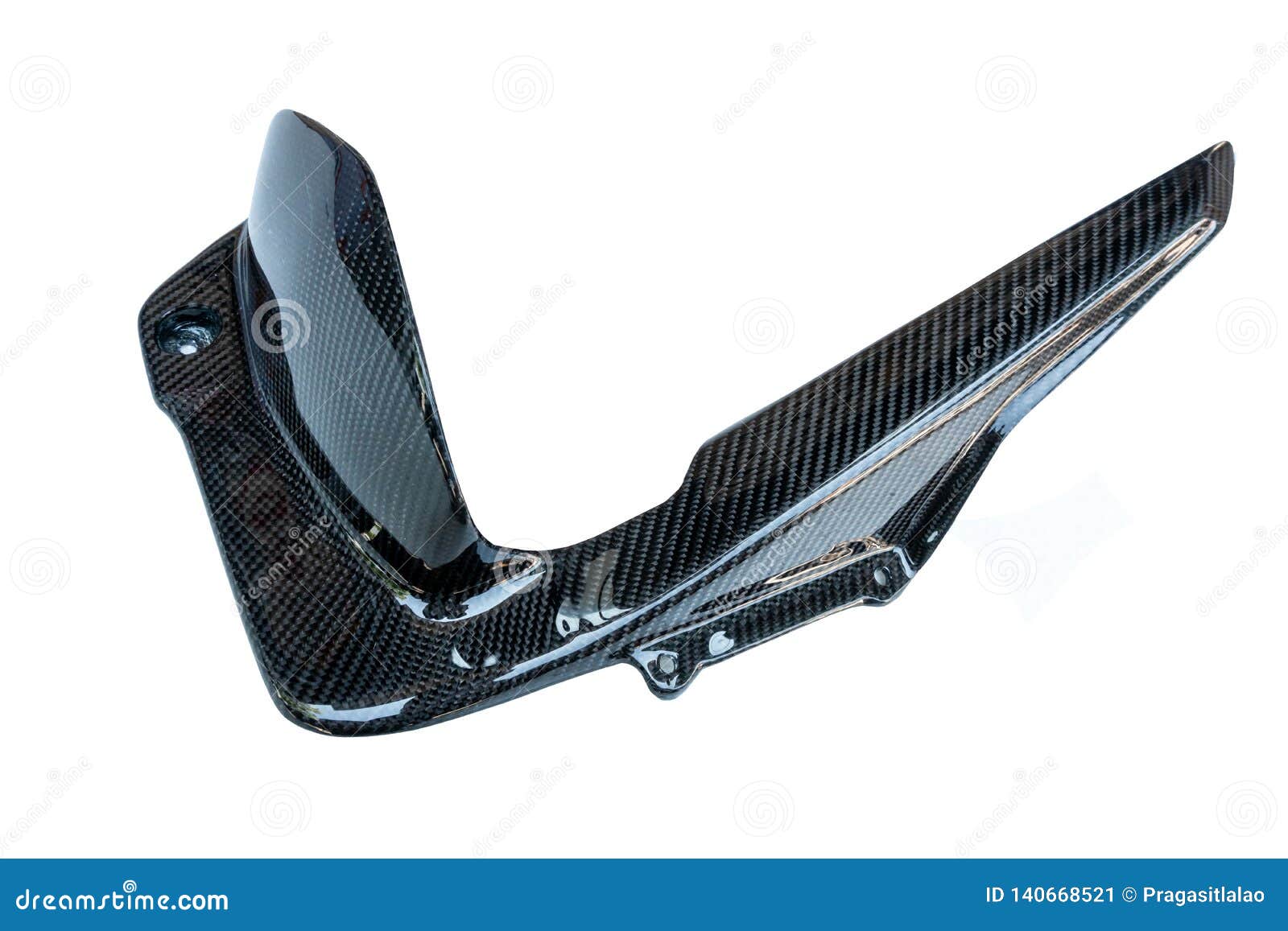 Rear Hugger of Motorcycle Part Made by Carbon Fiber Stock Image - Image ...