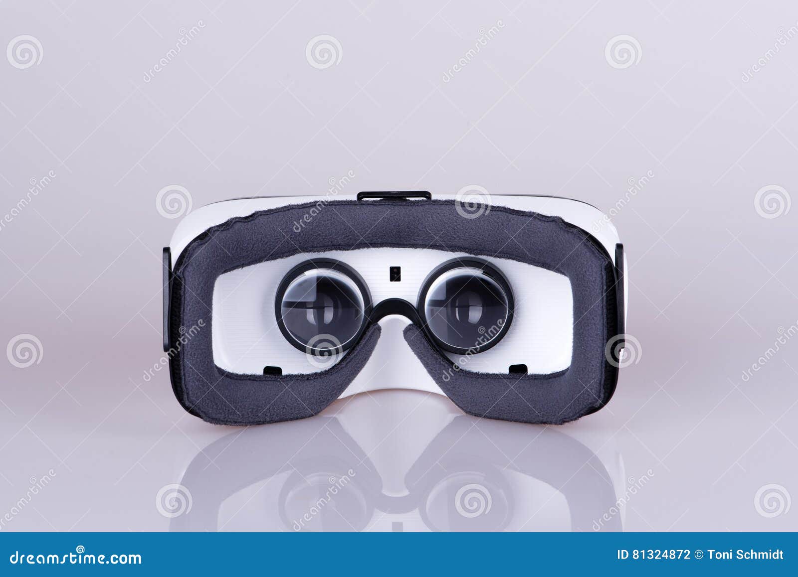 Rear Inside View of Virtual Reality Headset Stock Photo - Image of ...