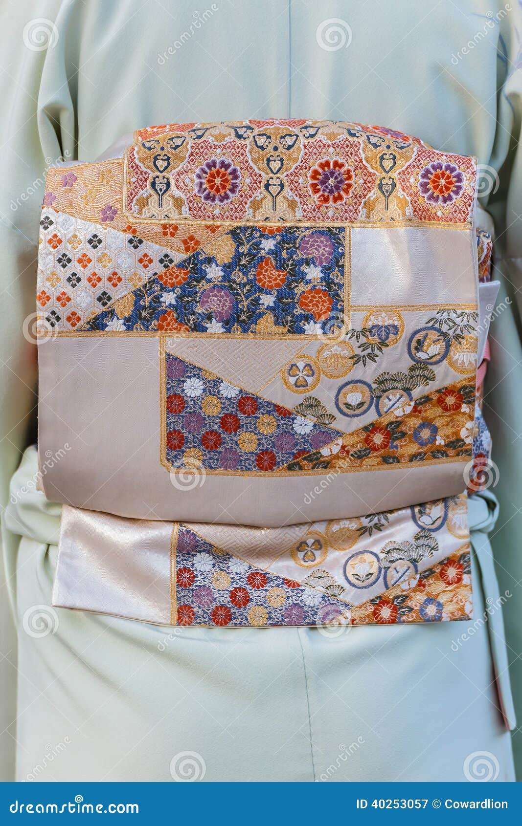 Rear japanese Kimono stock image. Image of back, oriental - 40253057