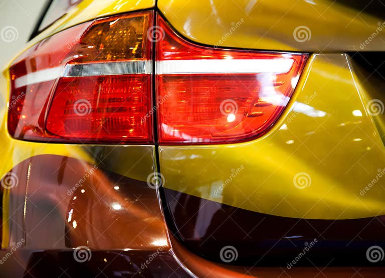 Rear Light of Modern Car stock image. Image of shiny - 10722671