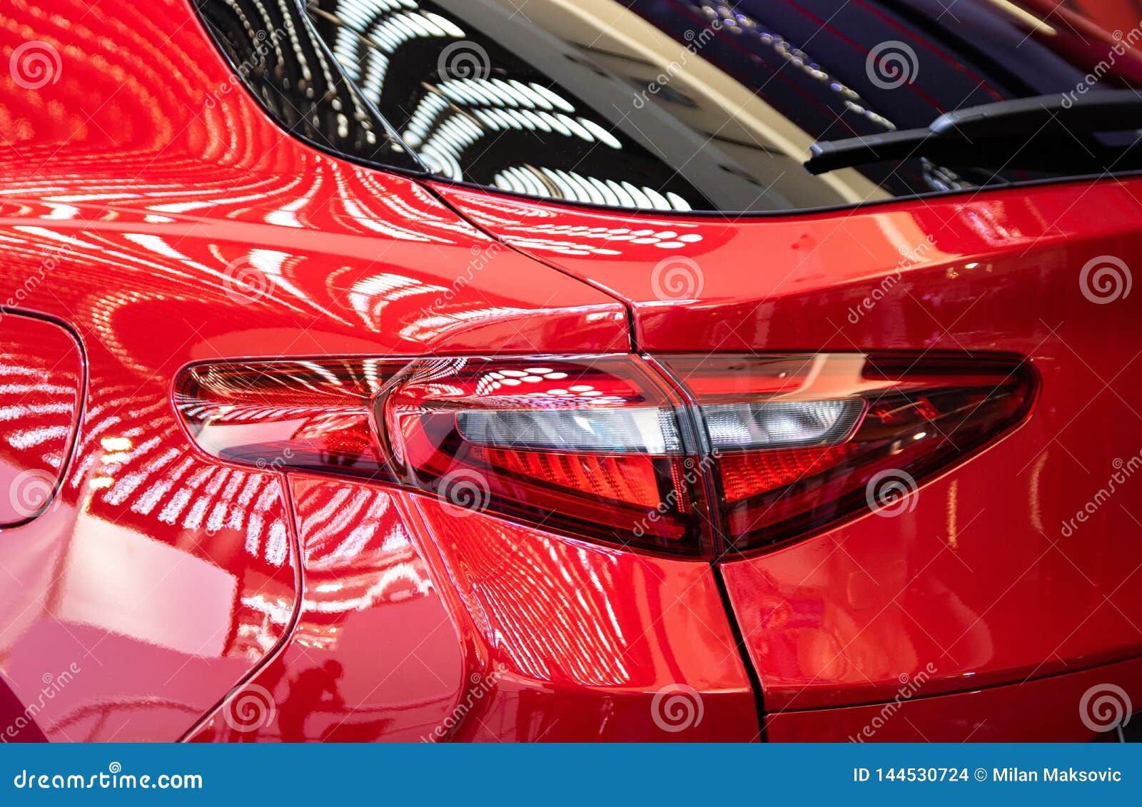 Rear light of modern car stock photo. Image of equipment - 144530724