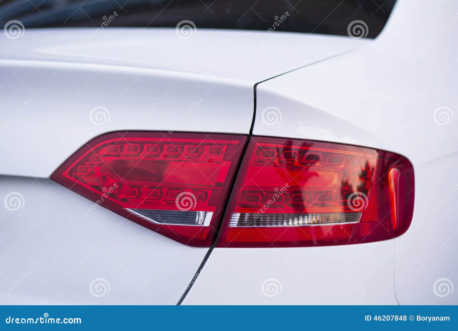 Rear light of a modern car stock photo. Image of shape - 46207848