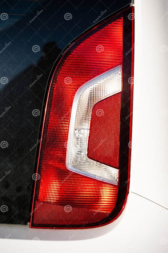 Rear Light of a White Car.. Stock Image - Image of auto, vehicle: 278647659