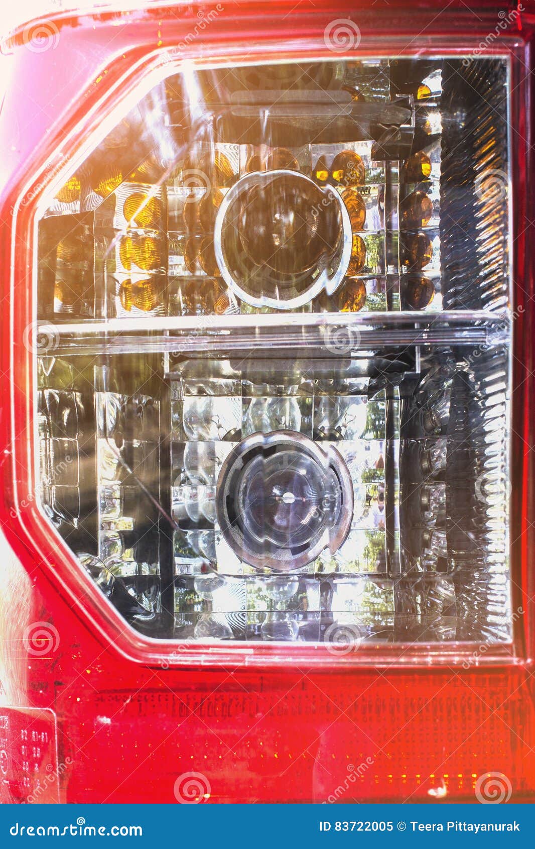 The Rear Lights of the Ambulance Stock Image - Image of safe, ambulence ...