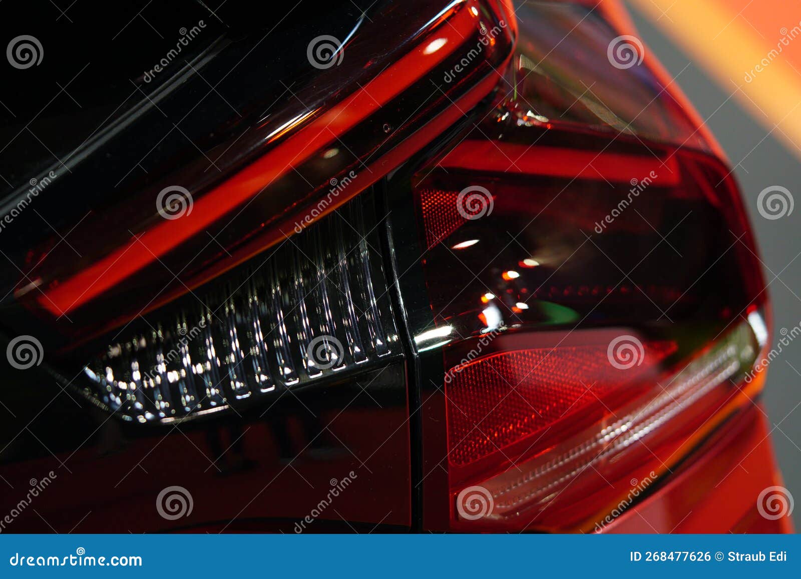 Rear lights of a sport car stock photo. Image of rear - 268477626