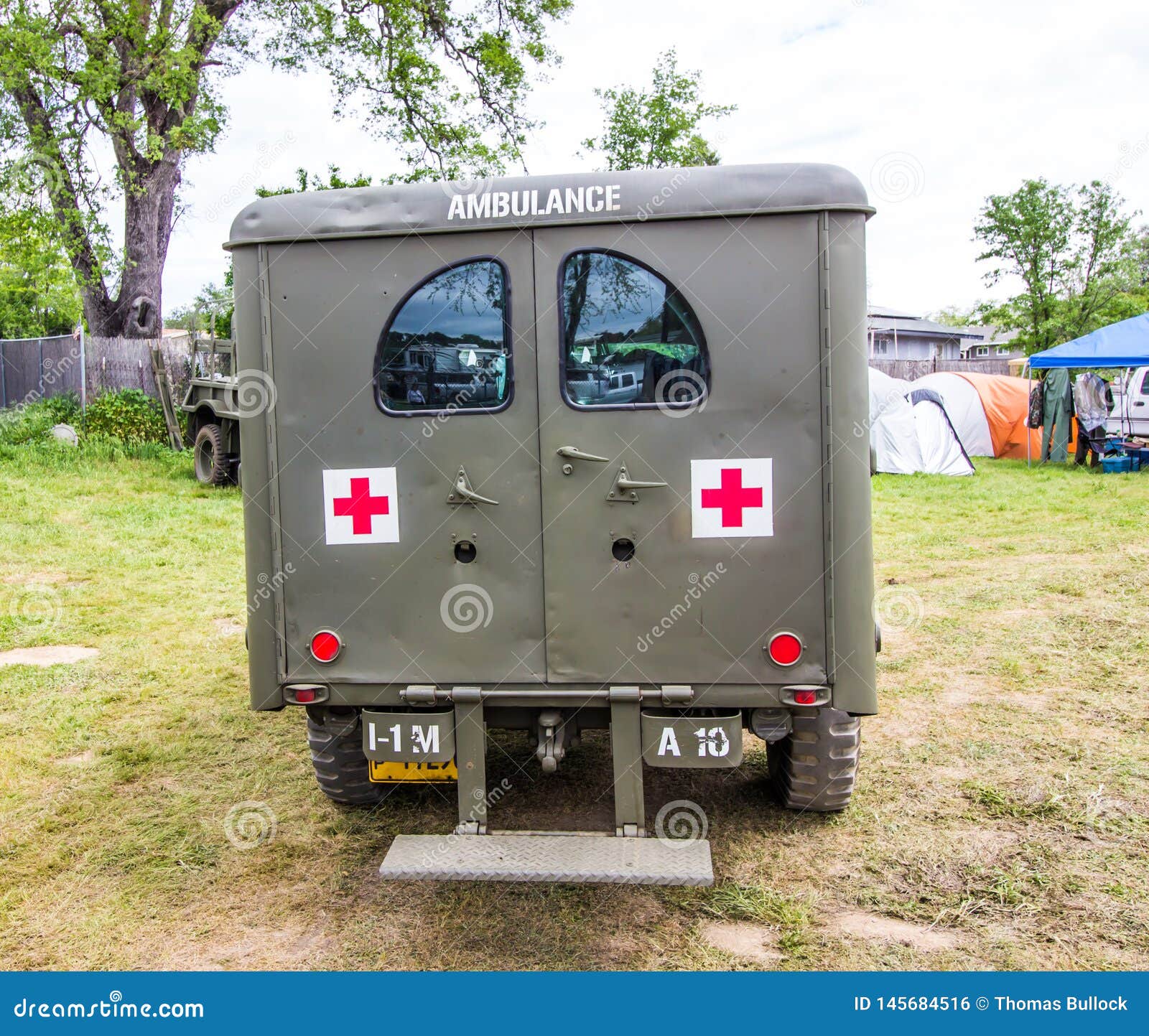 Old, Military Ambulance, Field Hospital Truck. Editorial Photo ...