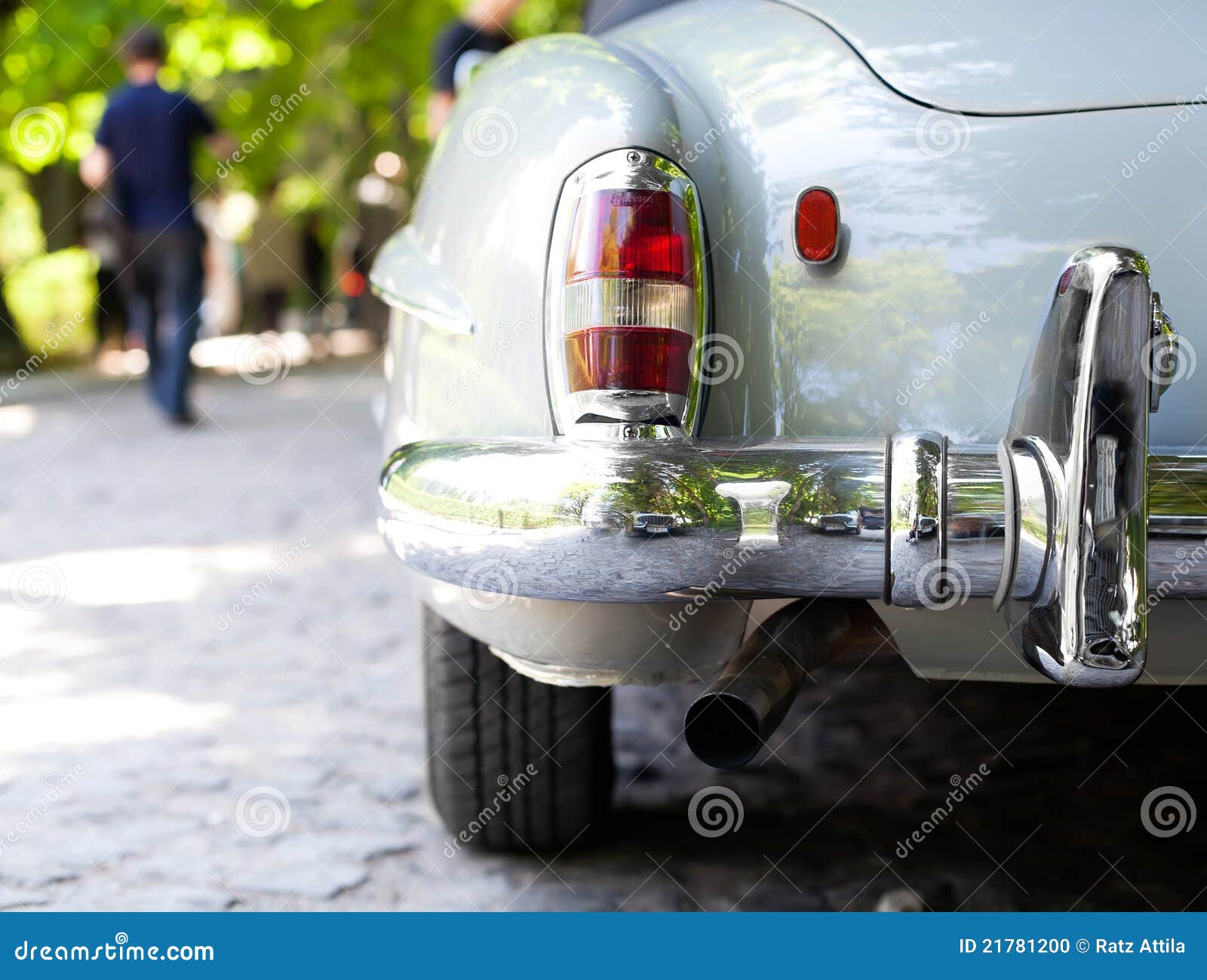 The Rear Part of a Retro Car Stock Photo - Image of drive, engine: 21781200