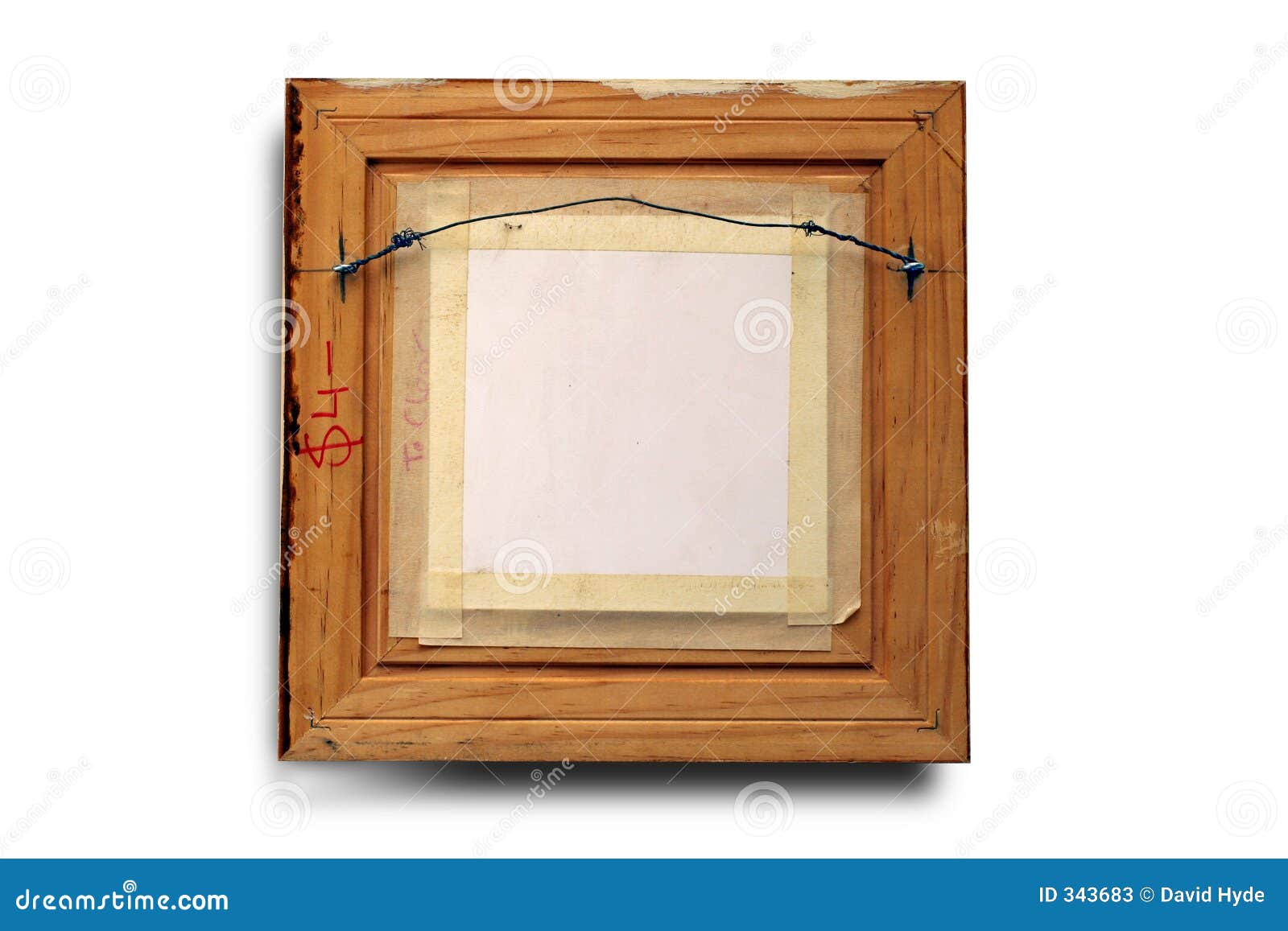Rear of picture frame stock image. Image of enclosed, border - 343683