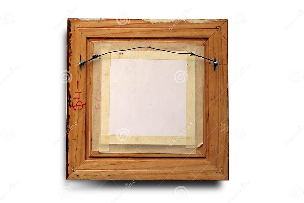 Rear of picture frame stock image. Image of enclosed, border - 343683