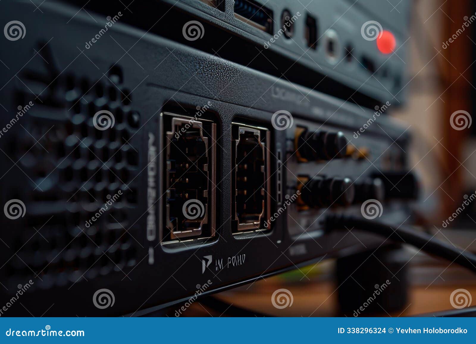 Rear Ports of a Pc Showcasing Diverse Input and Output Connections for ...