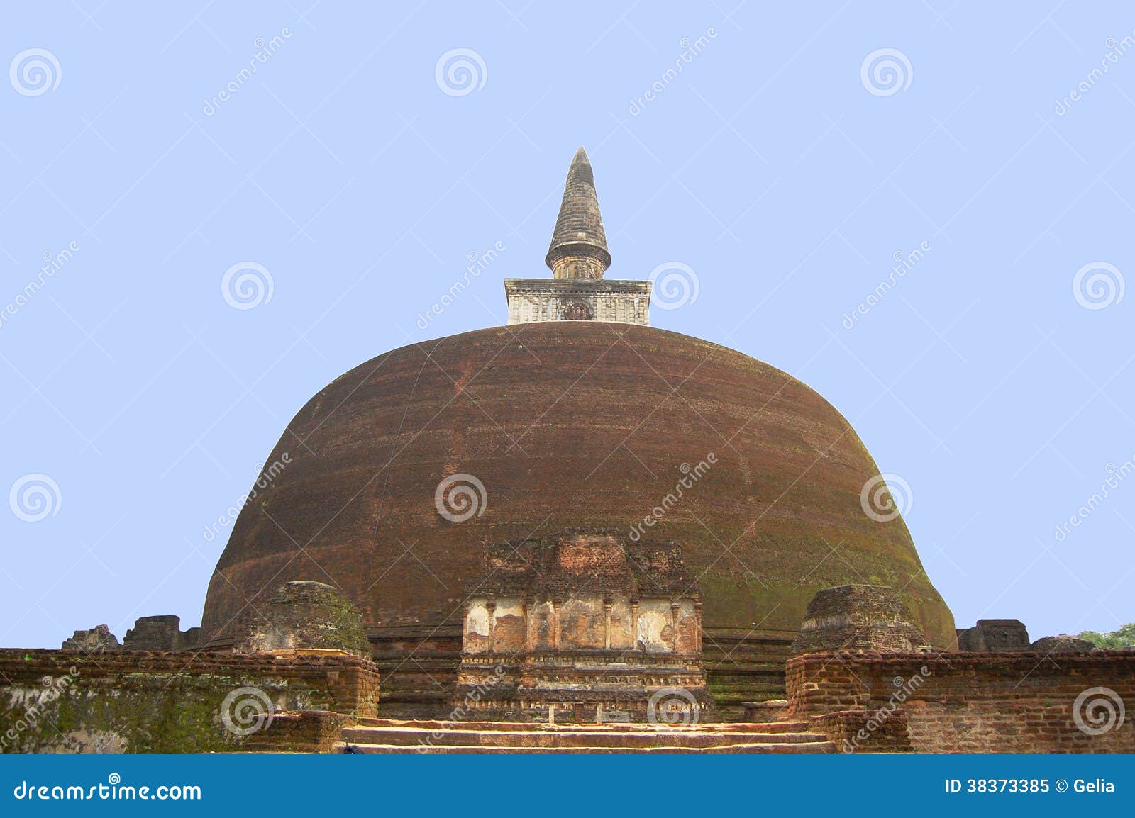 The Rear of the Rankoth Vehera, the Largest Buddhist Stupa Stock Image ...