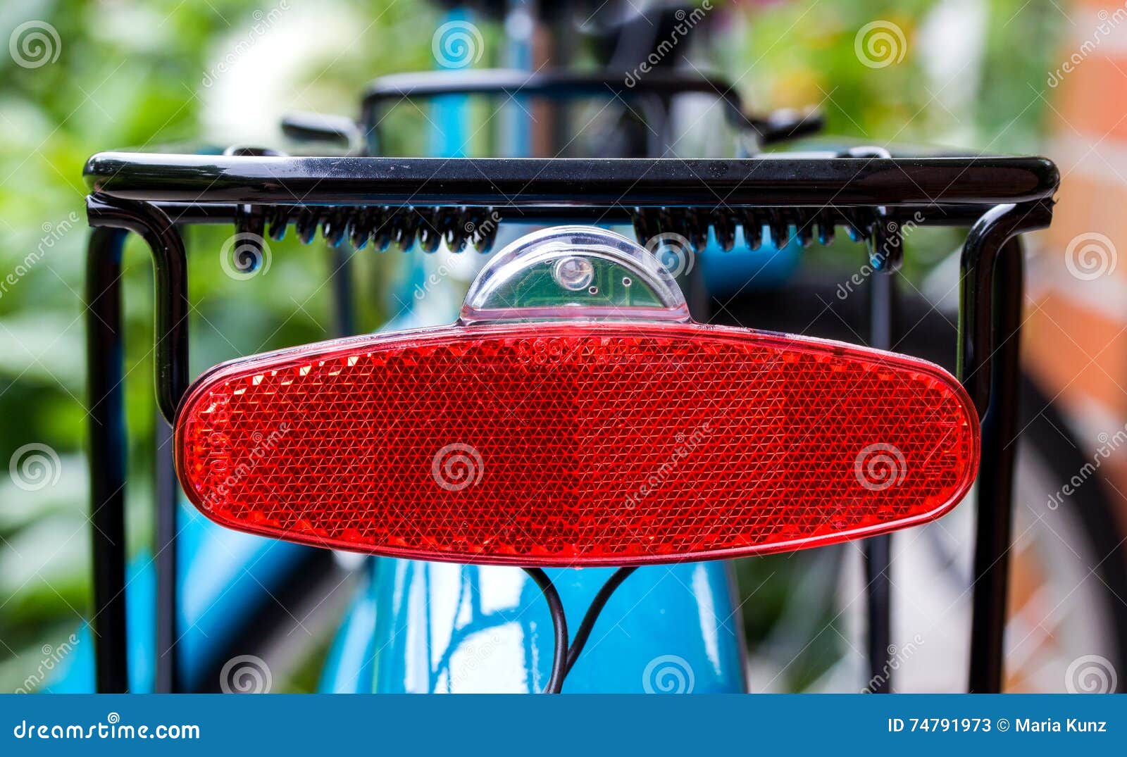 Rear red bicycle light stock image. Image of rearlight - 74791973
