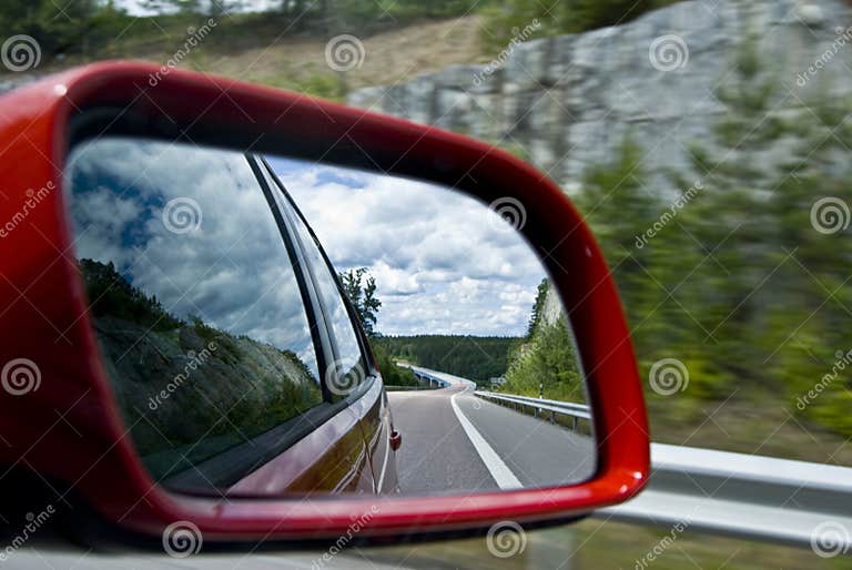 Rear road view stock photo. Image of rearview, cloud, gravel - 5586722