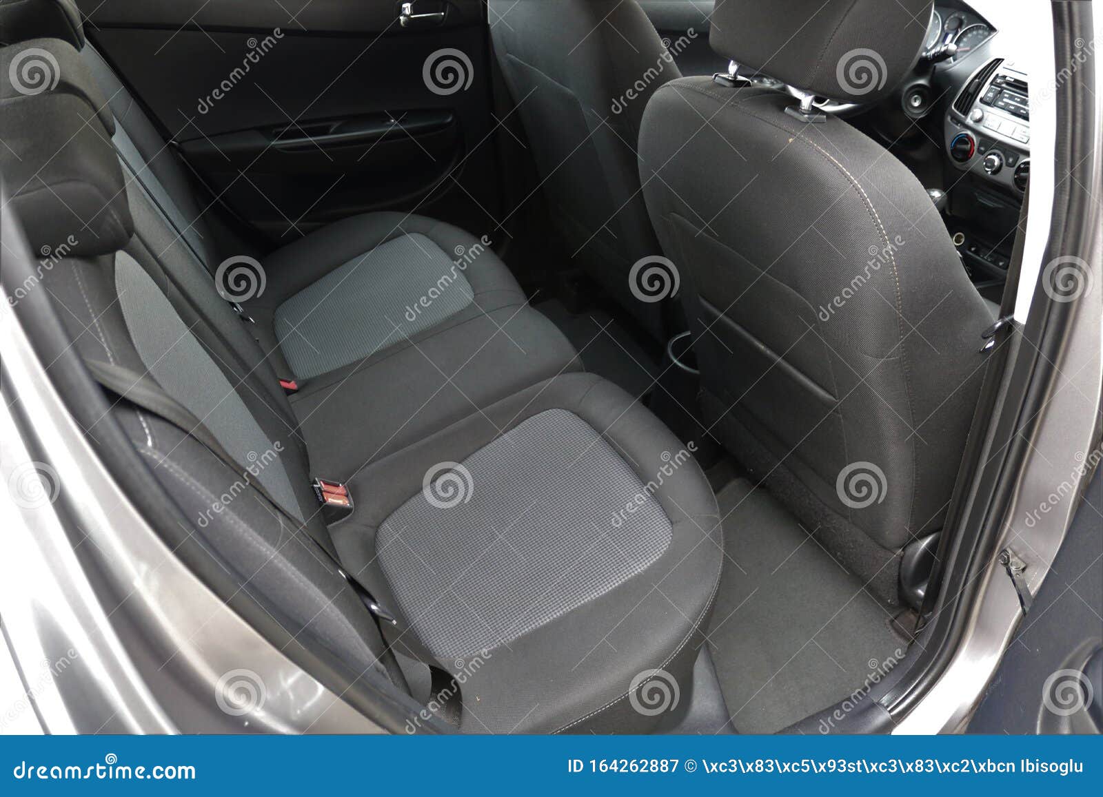 Rear seats of a car cabin. stock image. Image of door - 164262887