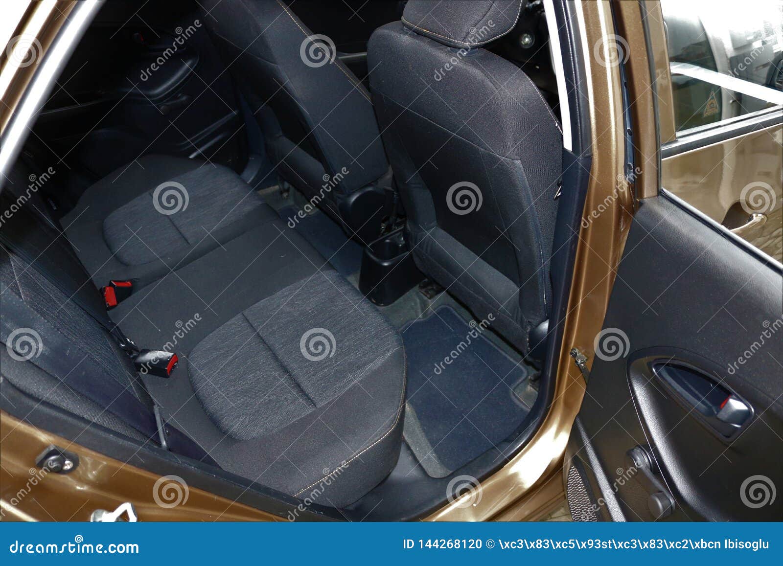 Auto Interior with Back Seats. Stock Photo - Image of holiday, forest ...