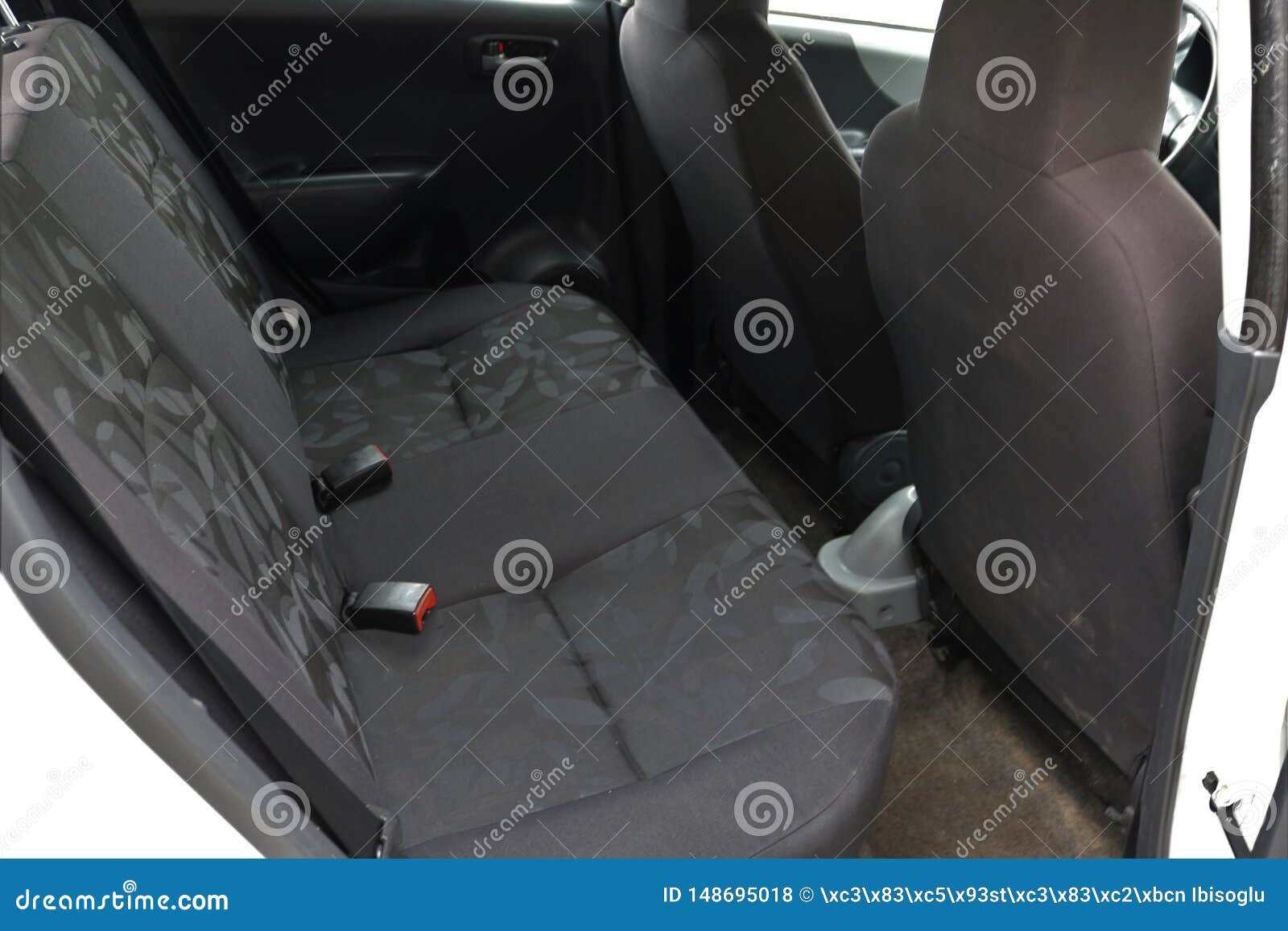 Auto Interior with Back Seats. Stock Photo - Image of road, driving ...
