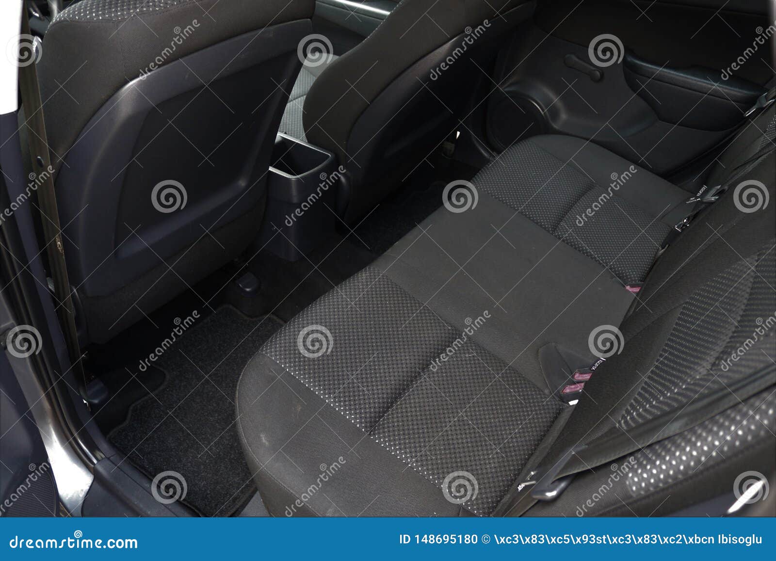Auto Interior with Back Seats. Stock Photo - Image of comfort, forest ...