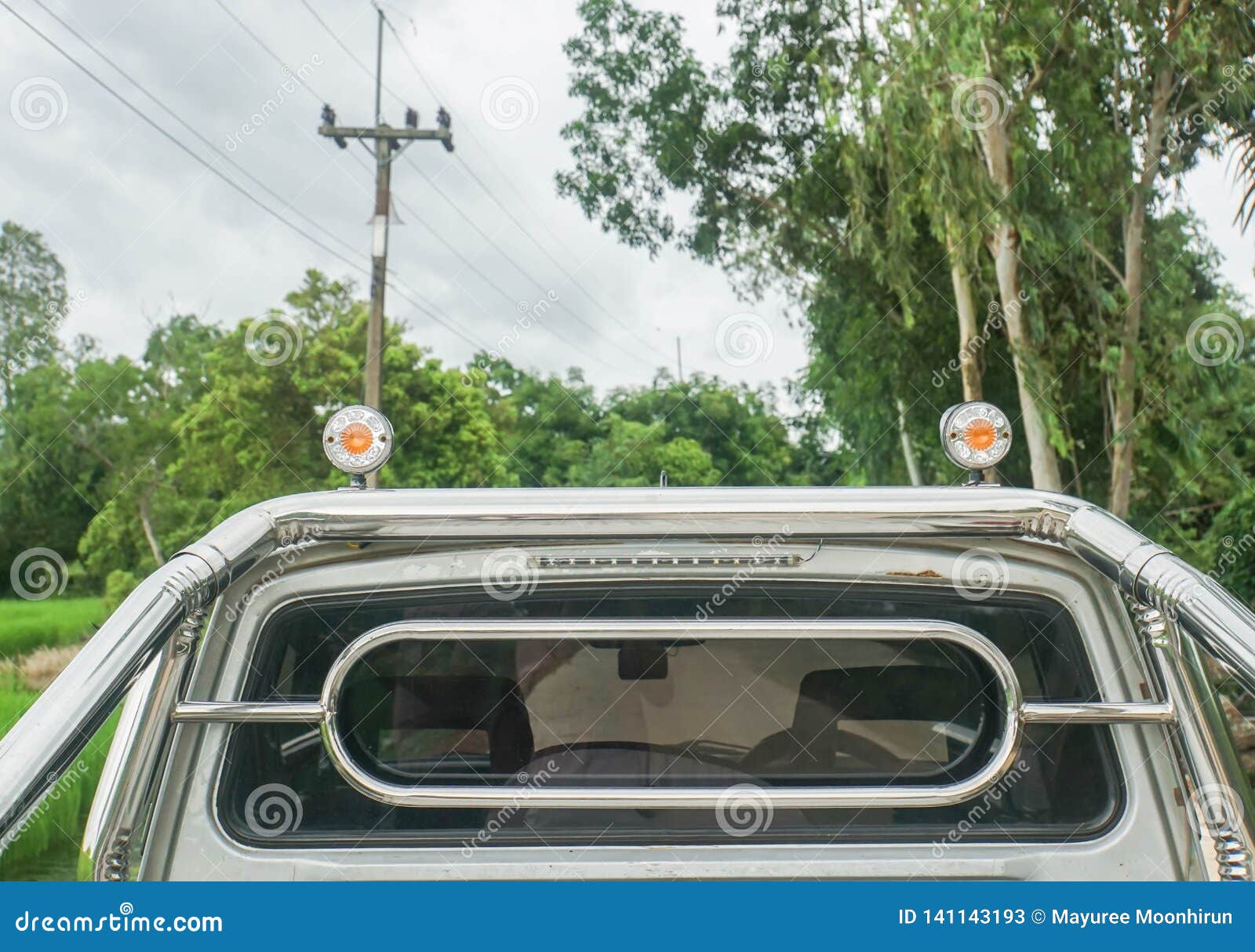 Rear Section of Old and Vintage Pick Up Car Stock Image - Image of ...