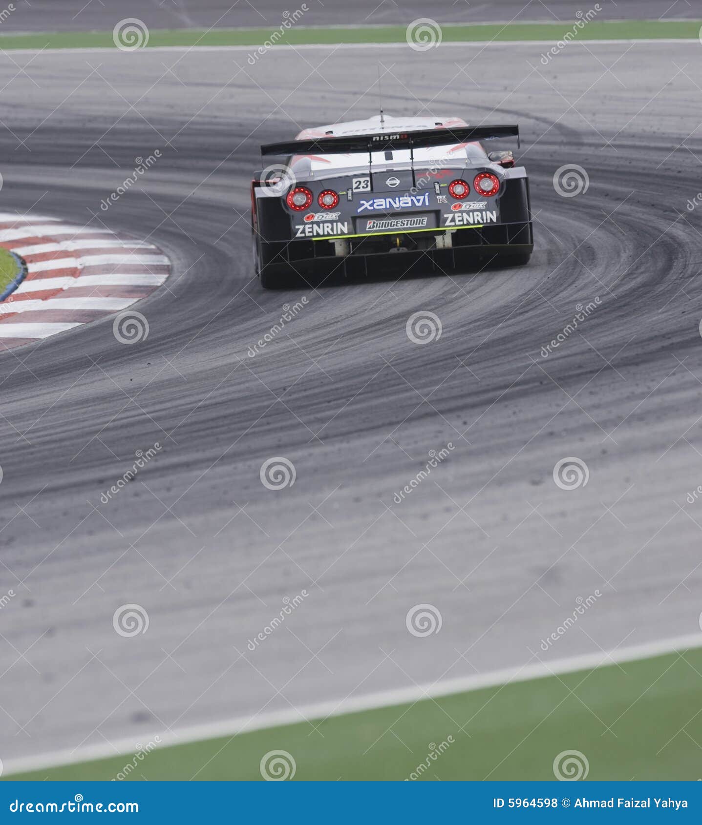 Rear Shots of GT Car Racing Editorial Stock Photo - Image of nissan ...