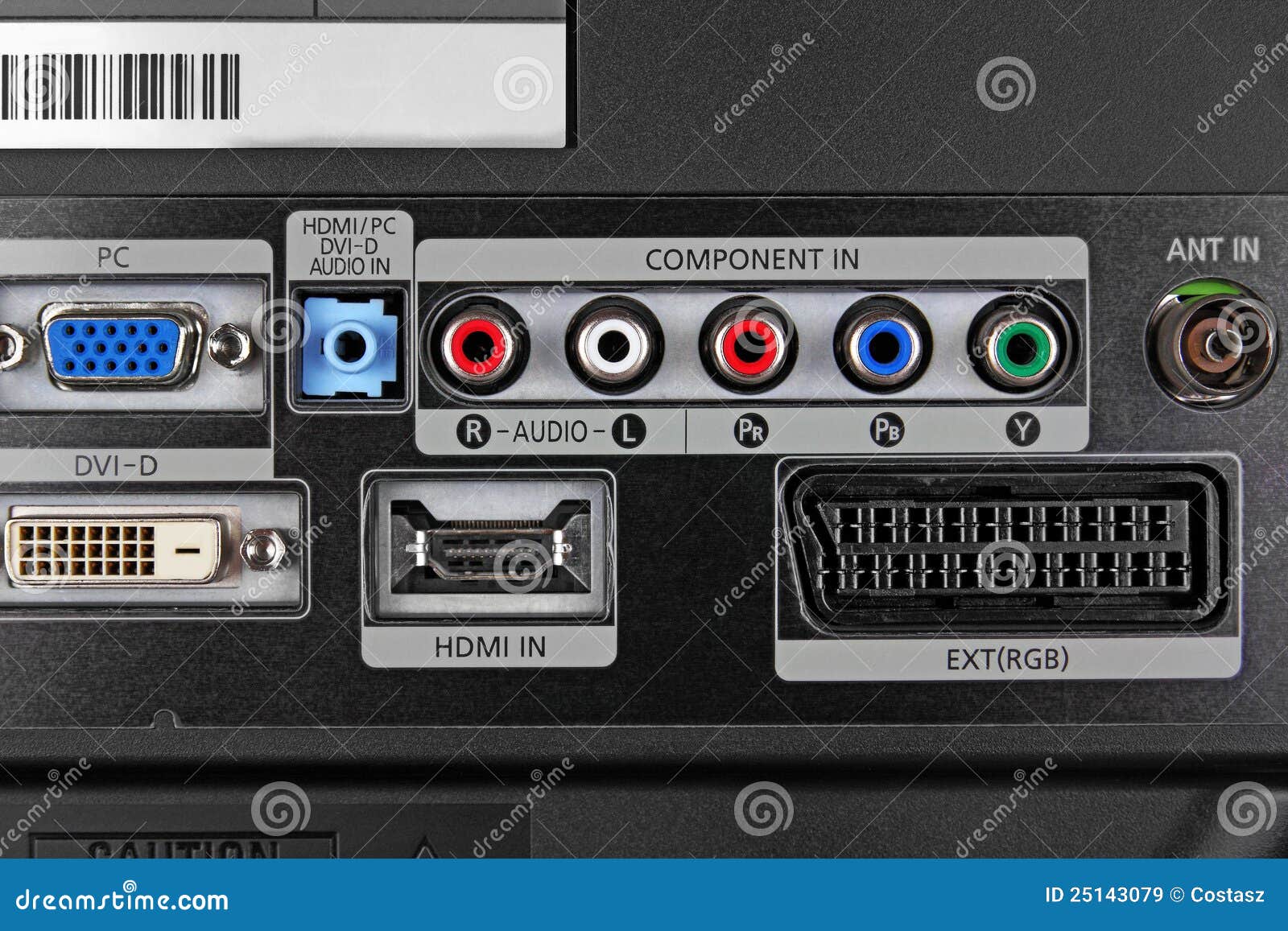 Rear side of television stock image. Image of supply - 25143079